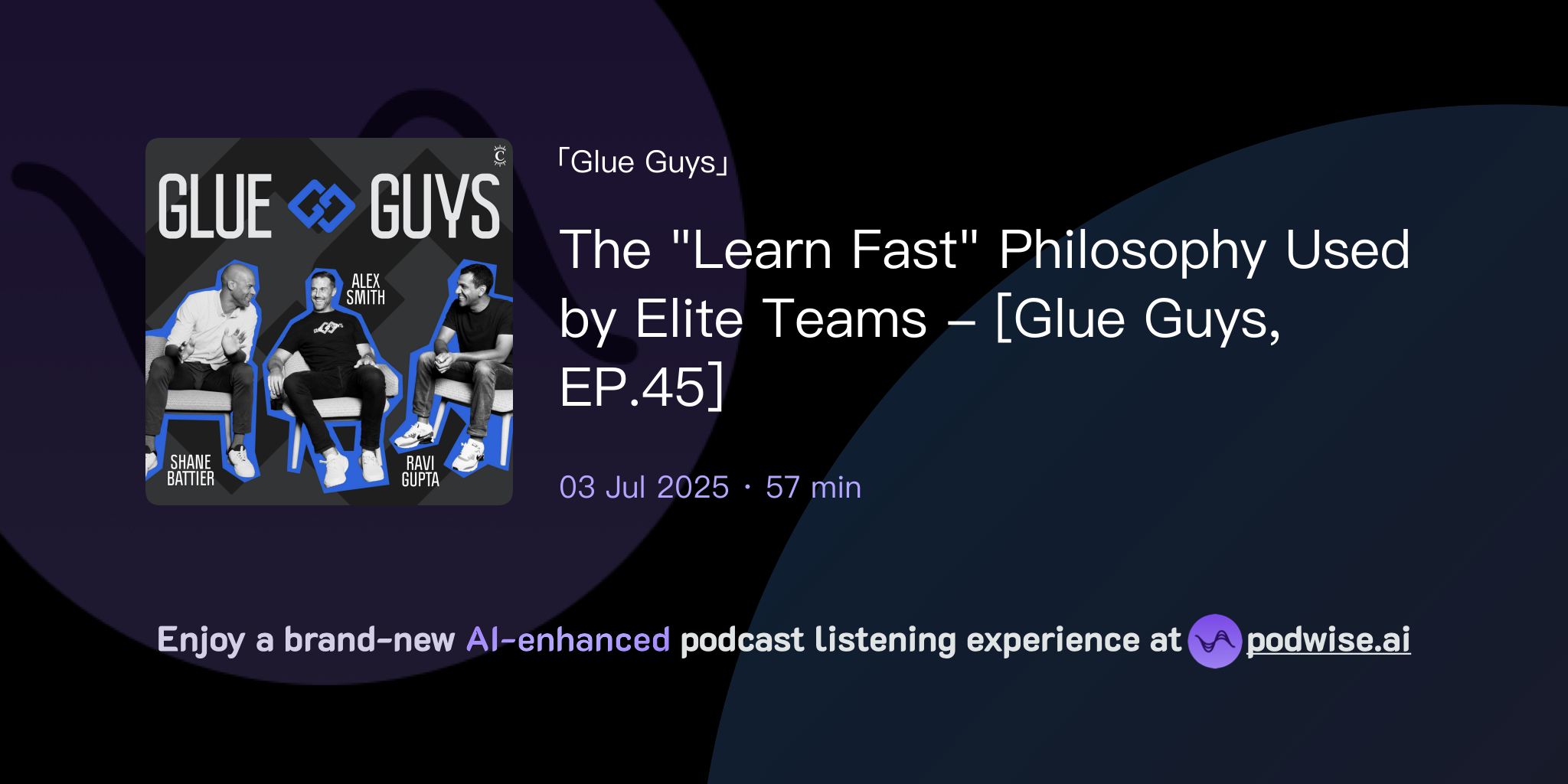The "Learn Fast" Philosophy Used by Elite Teams - [Glue Guys, EP.45 ...