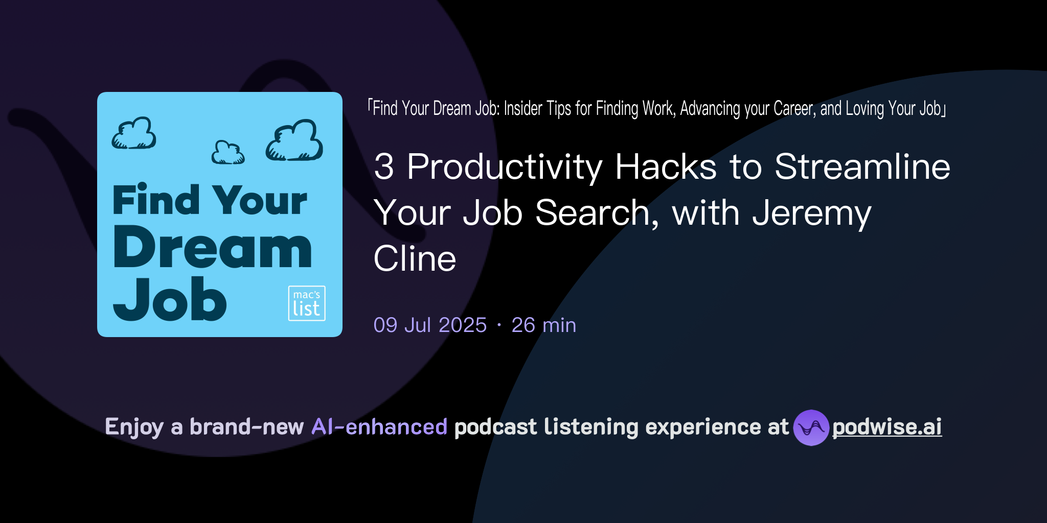 3 Productivity Hacks to Streamline Your Job Search, with Jeremy Cline ...