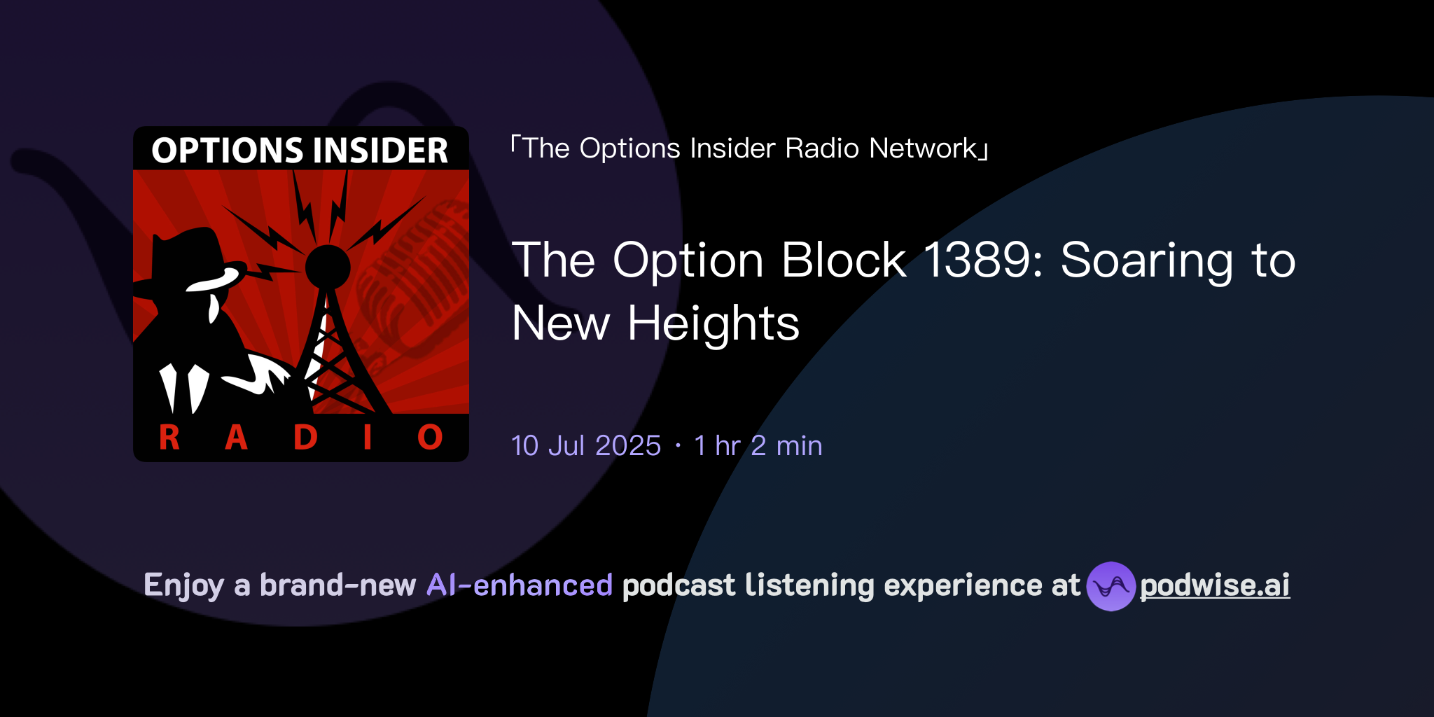 The Option Block 1389: Soaring to New Heights | The Options Insider ...