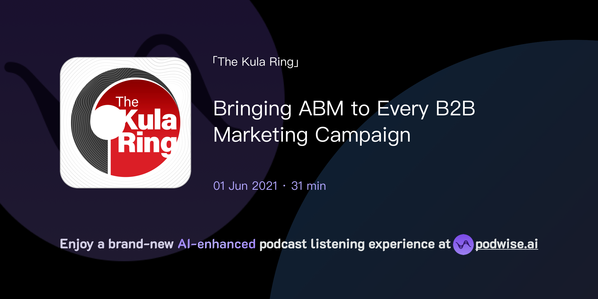 Bringing ABM to Every B2B Marketing Campaign | The Kula Ring | Podwise