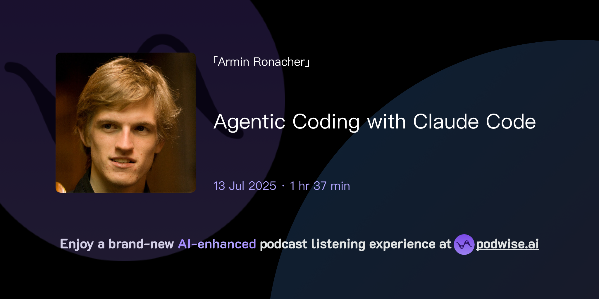 Agentic Coding with Claude Code | Armin Ronacher | Podwise