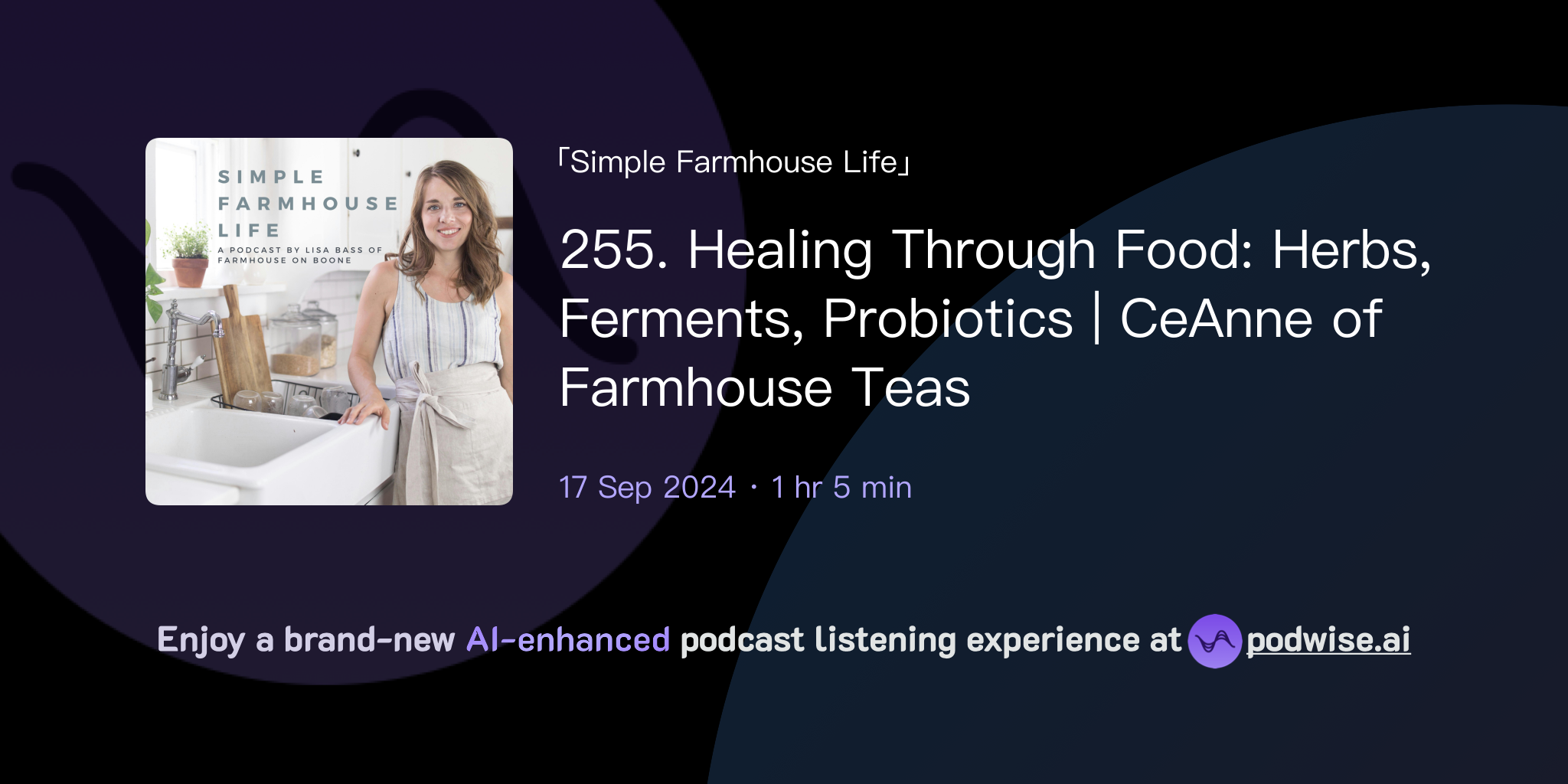 255. Healing Through Food: Herbs, Ferments, Probiotics | CeAnne of Farmhouse Teas | Simple ...