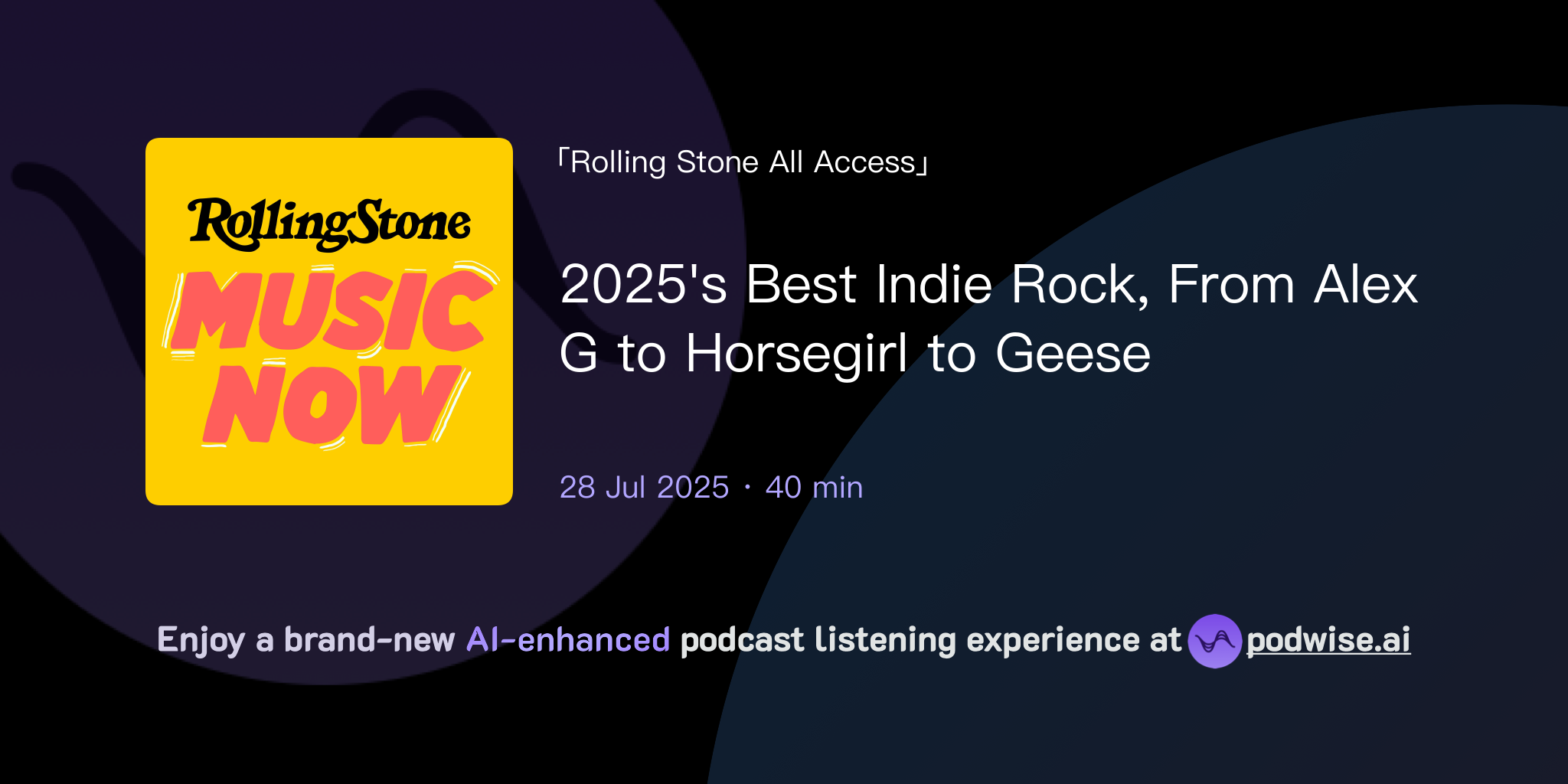 2025's Best Indie Rock, From Alex G to Horsegirl to Geese | Rolling ...