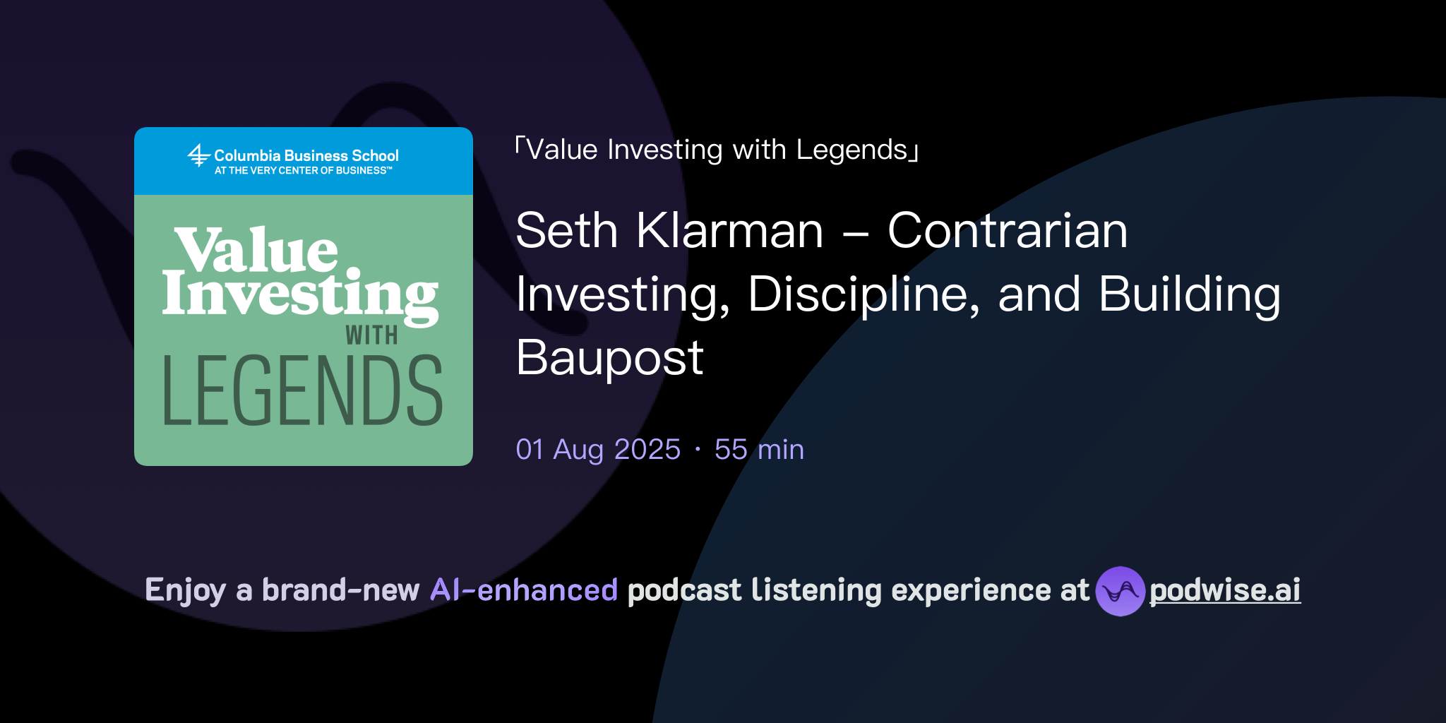 Seth Klarman - Contrarian Investing, Discipline, and Building Baupost | Value Investing with ...