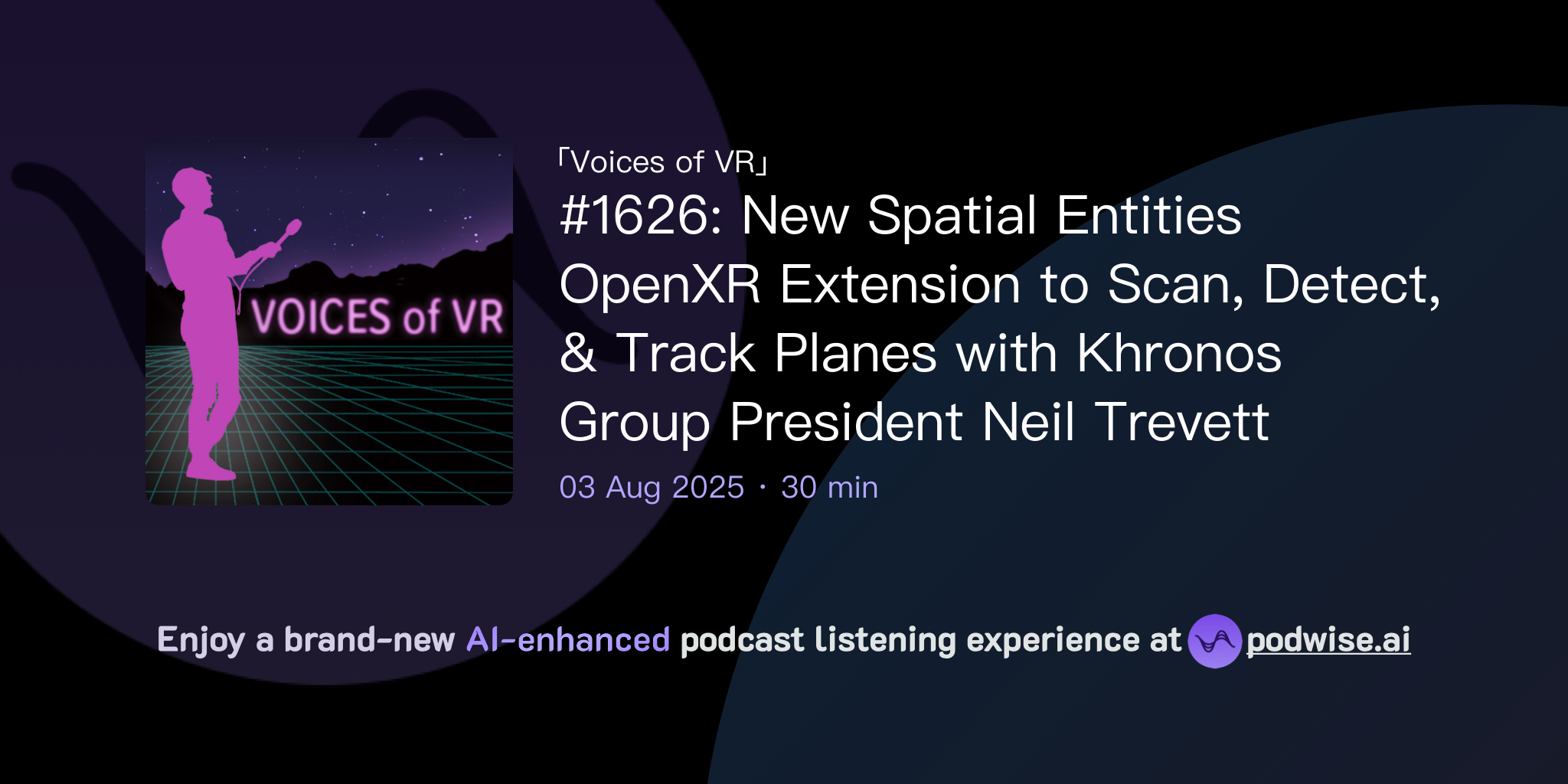 #1626: New Spatial Entities OpenXR Extension to Scan, Detect, & Track ...