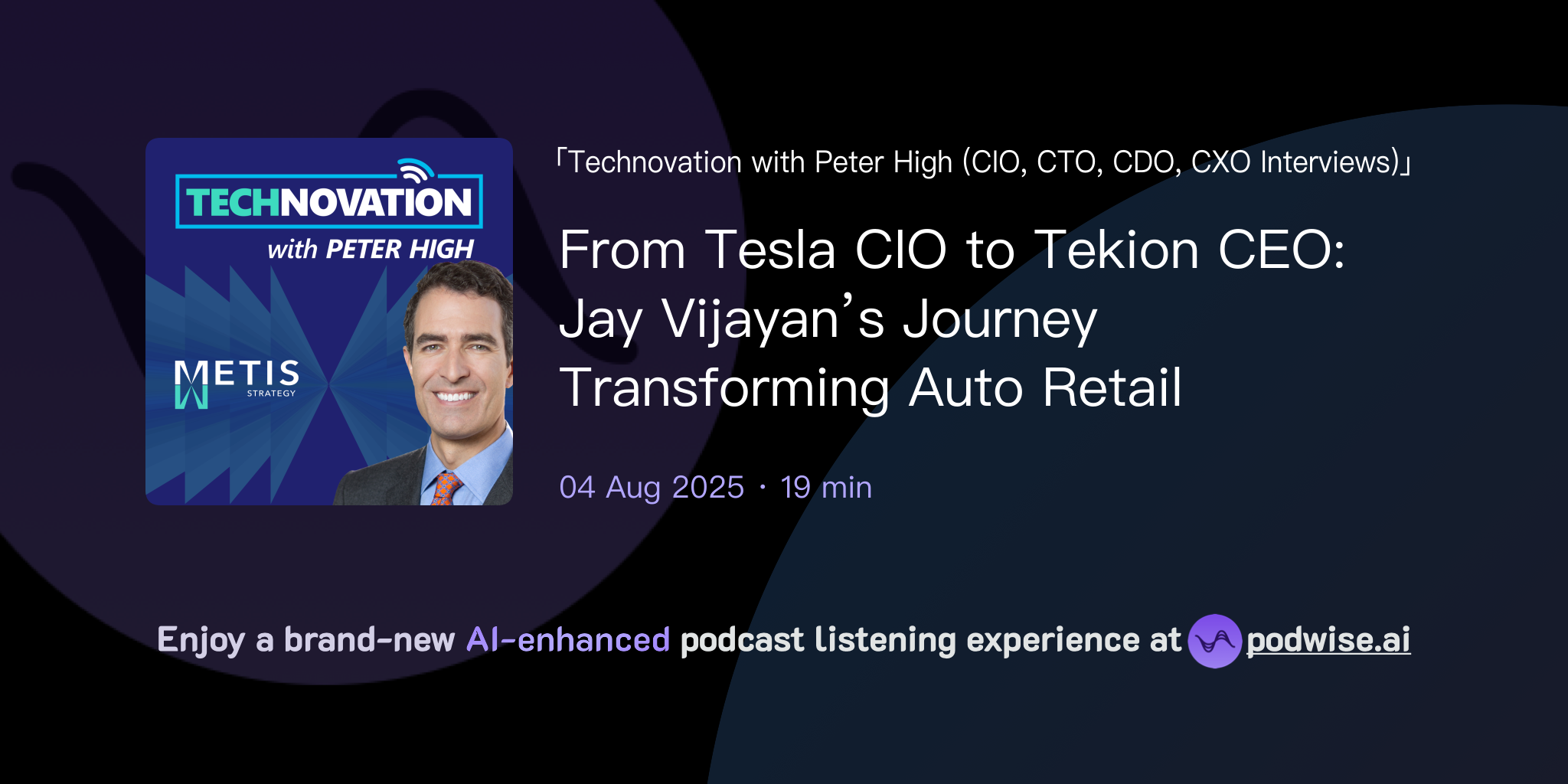 From Tesla CIO to Tekion CEO: Jay Vijayan’s Journey Transforming Auto ...
