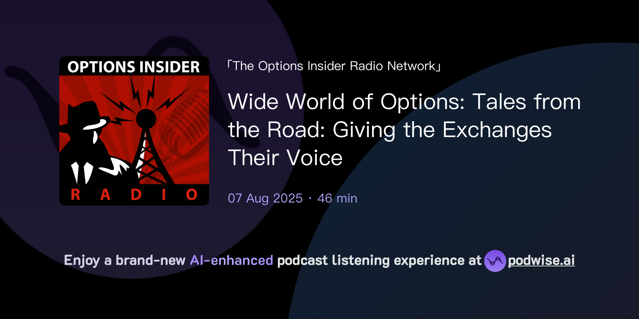 Wide World of Options: Tales from the Road: Giving the Exchanges Their ...