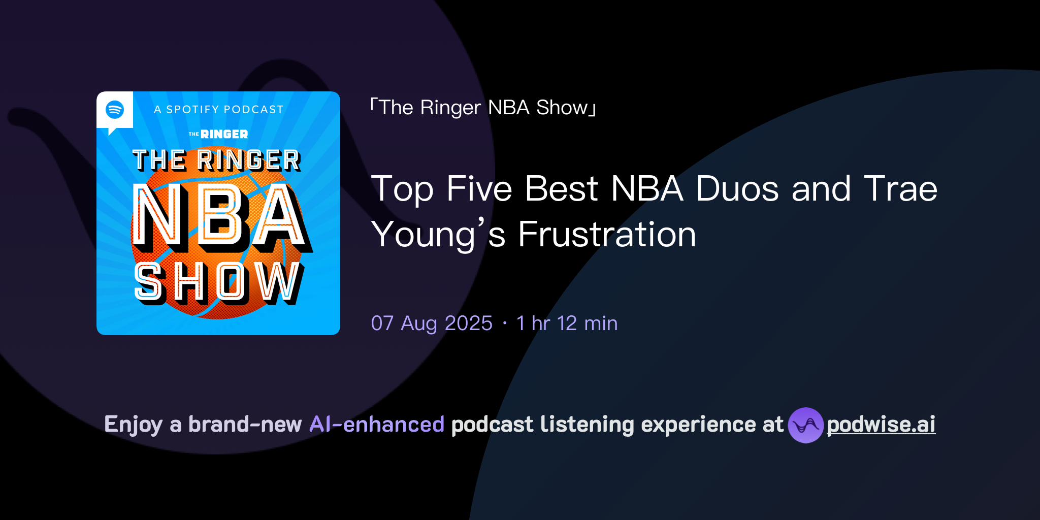 Top Five Best NBA Duos and Trae Young’s Frustration | The Ringer NBA ...