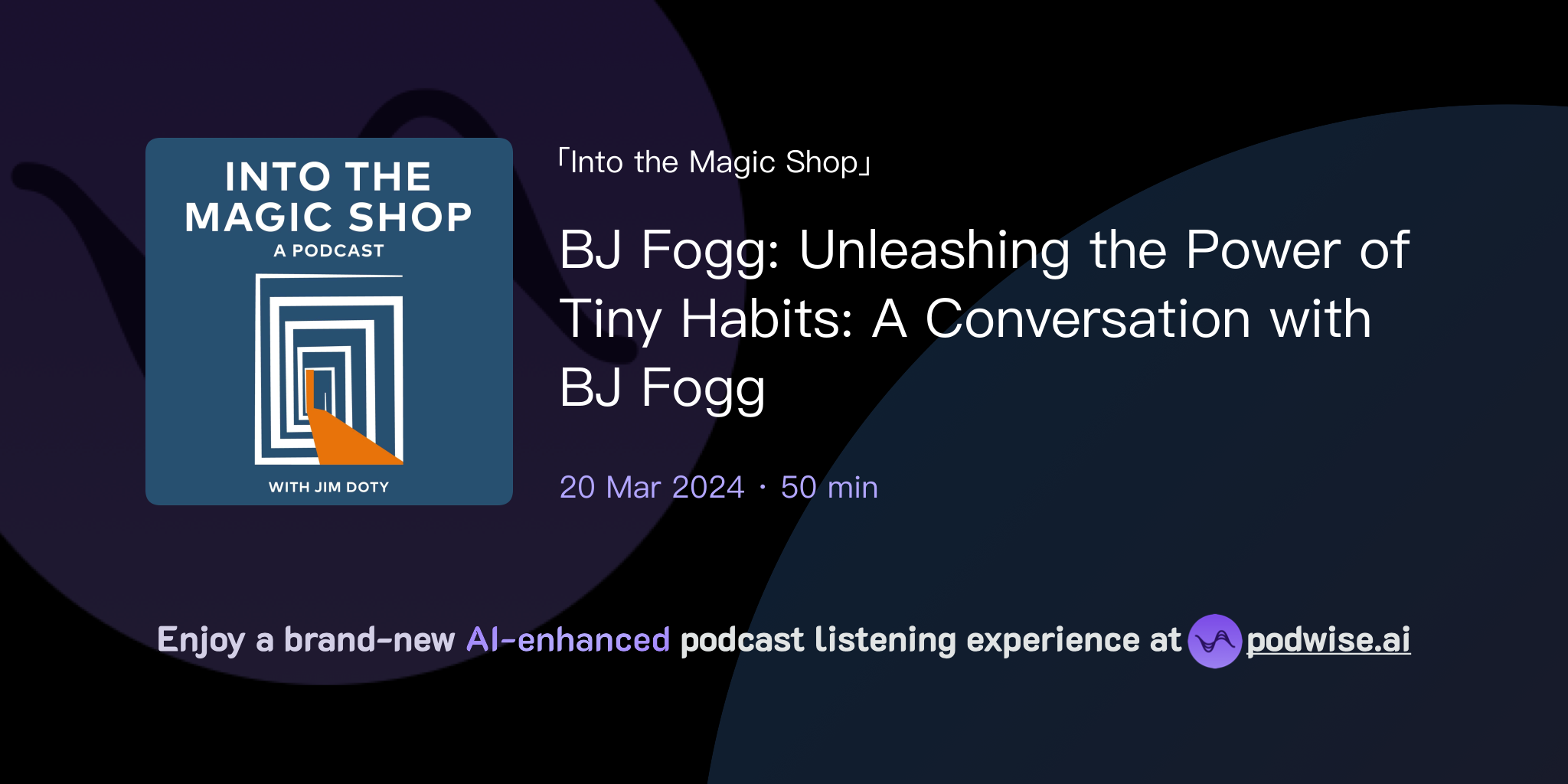 BJ Fogg: Unleashing the Power of Tiny Habits: A Conversation with BJ Fogg | Into the Magic Shop ...