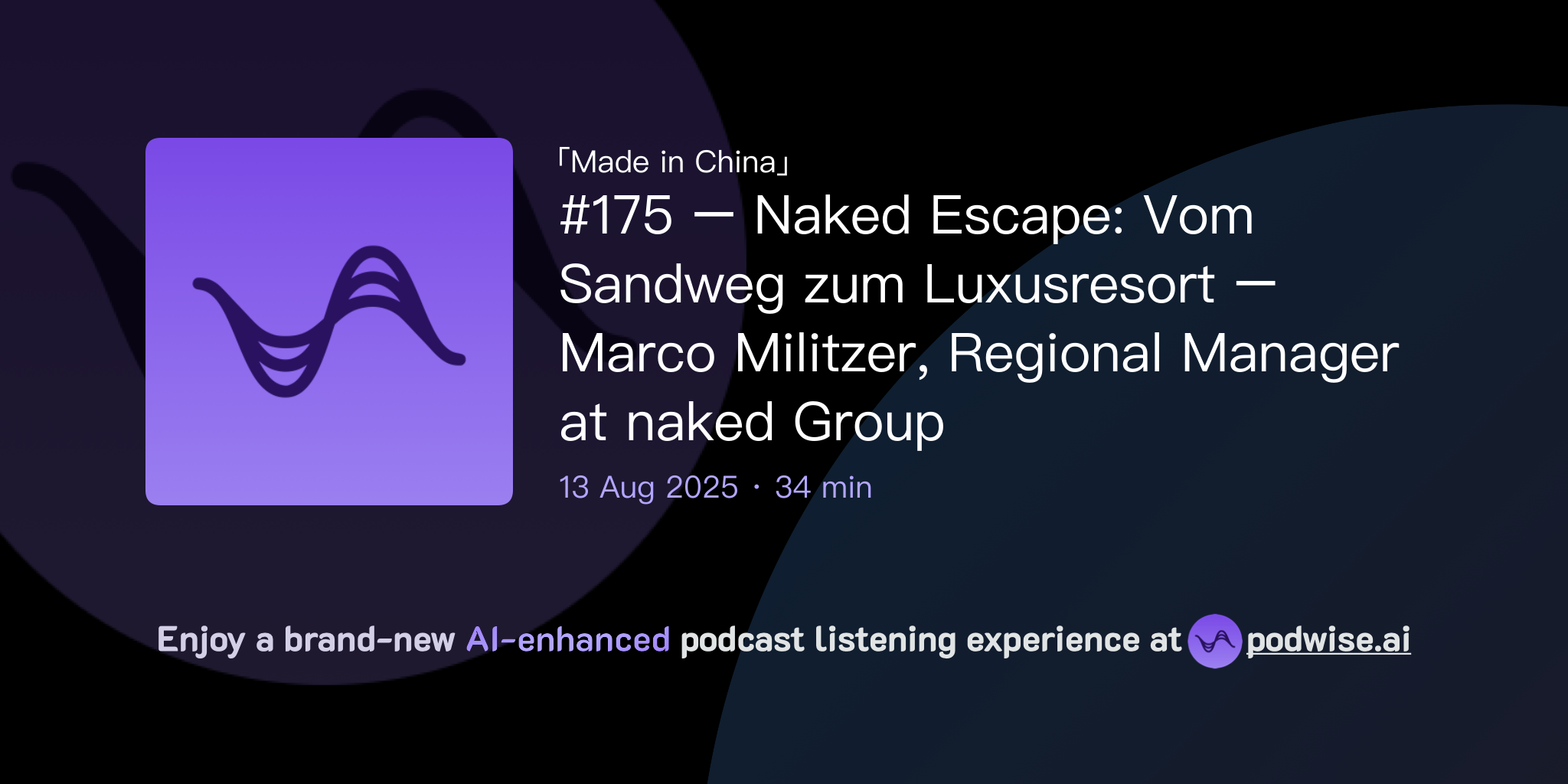 #175 – Naked Escape: Vom Sandweg zum Luxusresort – Marco Militzer, Regional Manager at naked ...