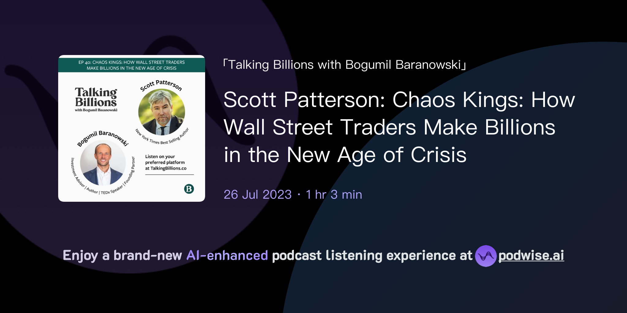 Scott Patterson: Chaos Kings: How Wall Street Traders Make Billions in the New Age of Crisis ...