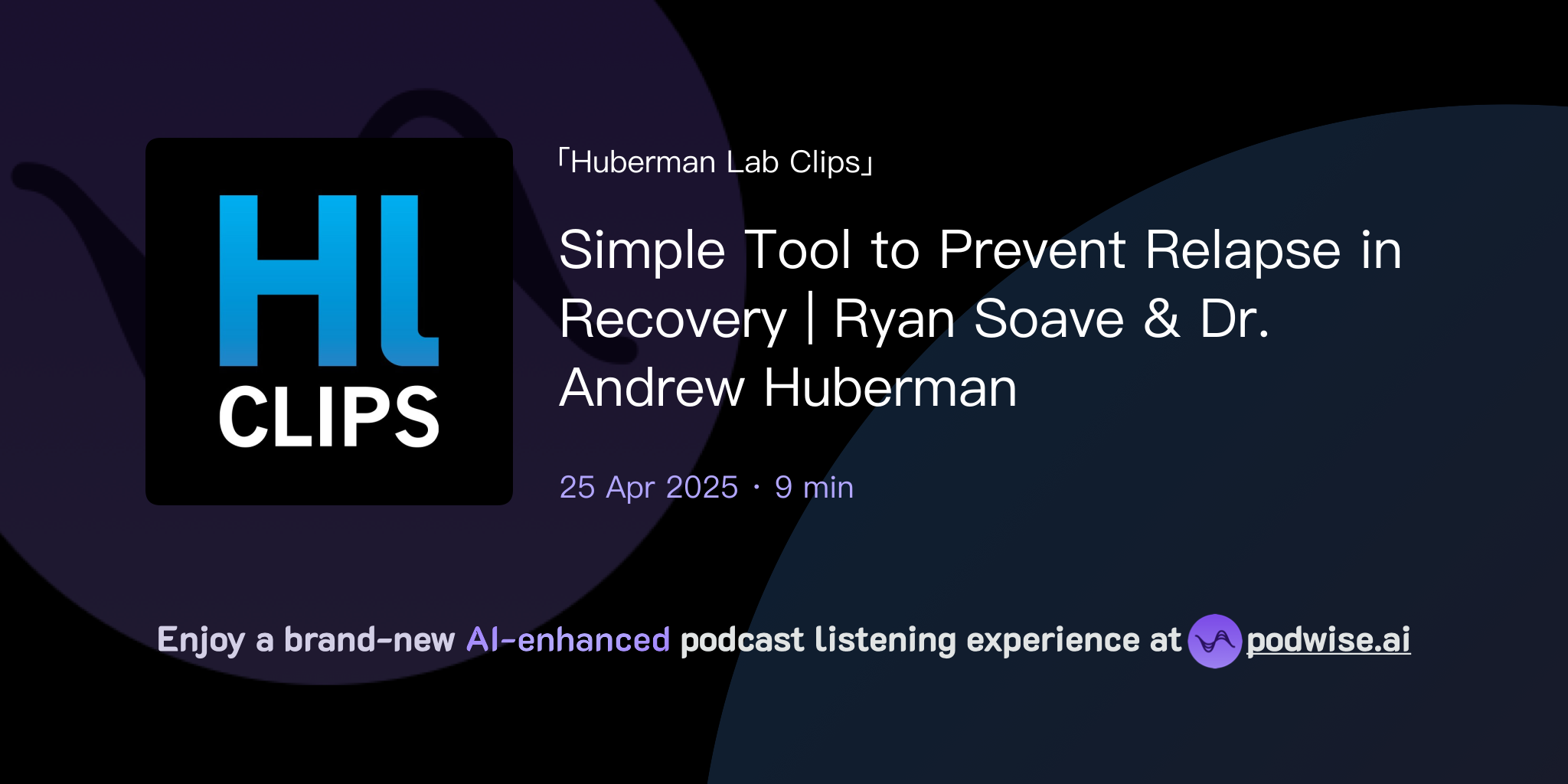 Simple Tool to Prevent Relapse in Recovery | Ryan Soave & Dr. Andrew ...