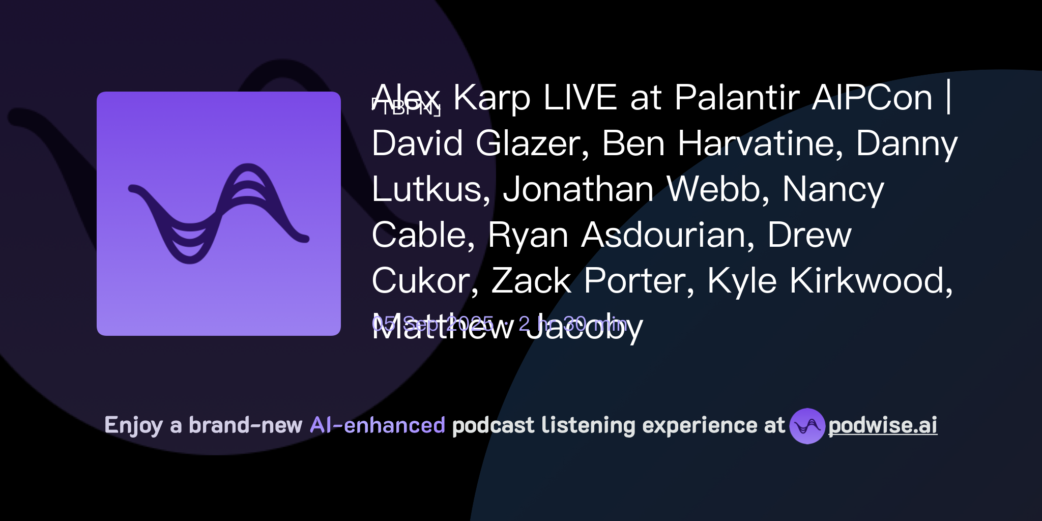 Alex Karp LIVE at Palantir AIPCon | David Glazer, Ben Harvatine, Danny Lutkus, Jonathan Webb ...
