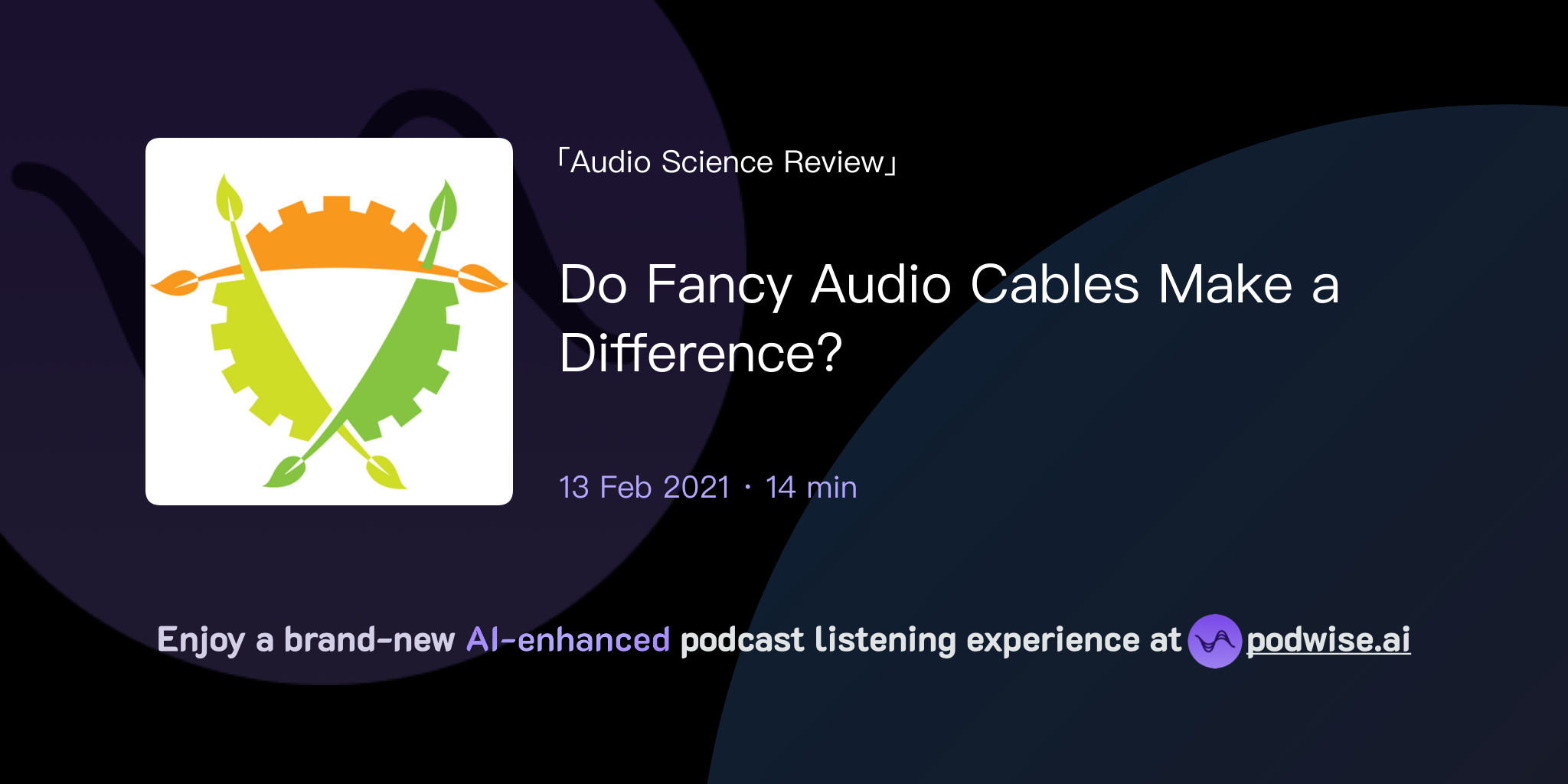 Do Fancy Audio Cables Make a Difference? | Audio Science Review | Podwise