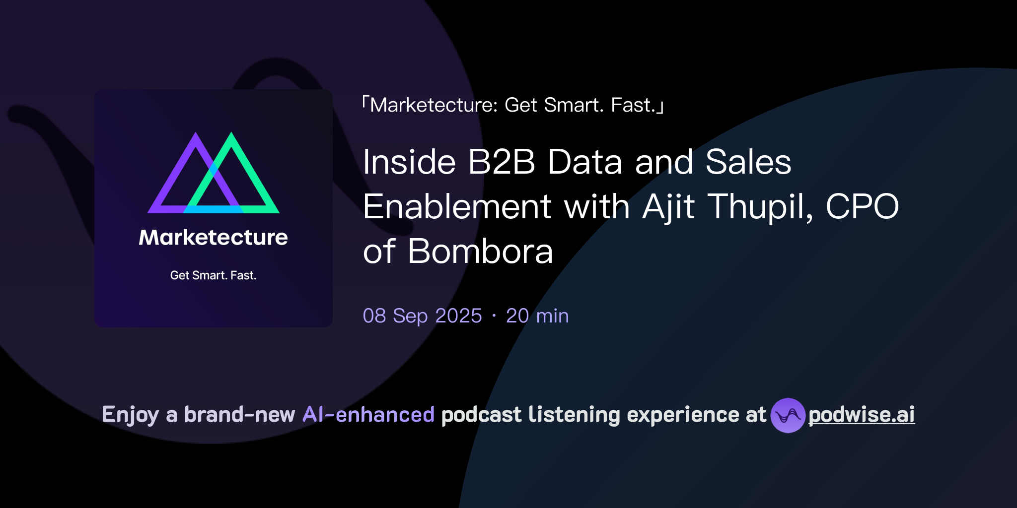 Inside B2B Data and Sales Enablement with Ajit Thupil, CPO of Bombora ...