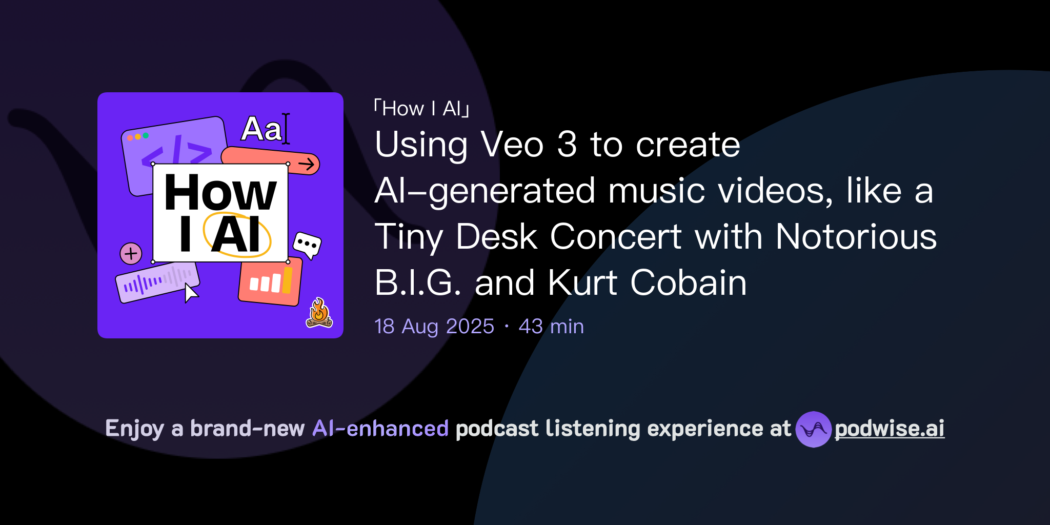 Using Veo 3 to create AI-generated music videos, like a Tiny Desk Concert with Notorious B.I.G ...