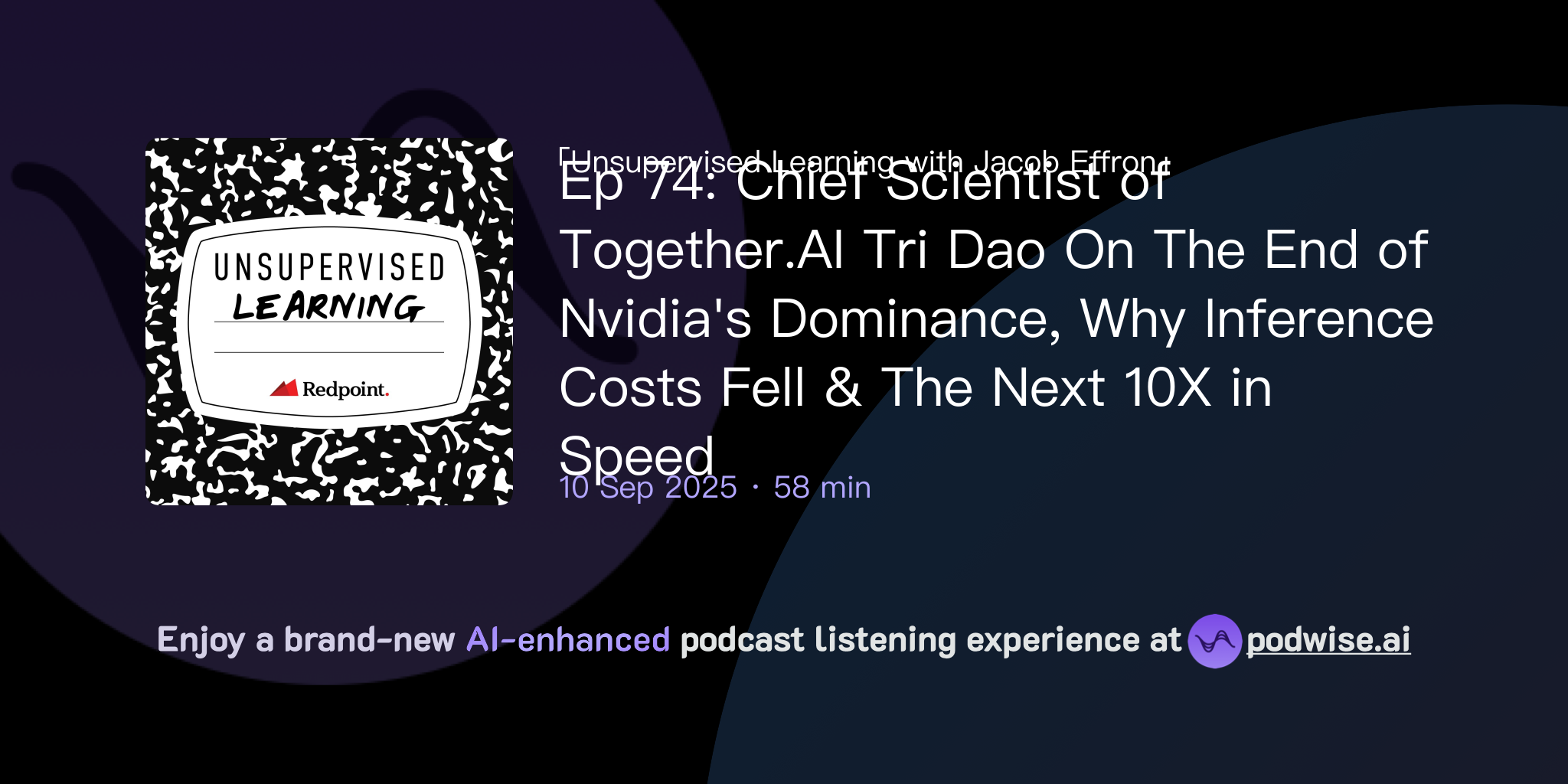 Ep 74: Chief Scientist of Together.AI Tri Dao On The End of Nvidia's ...