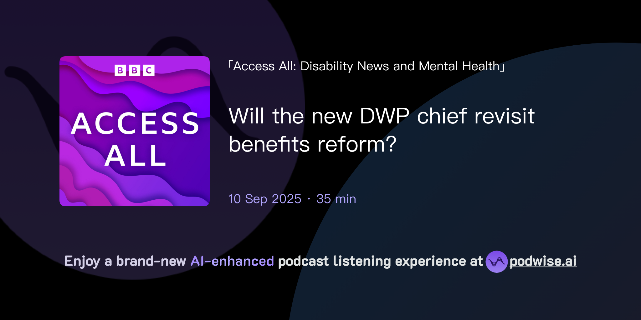 Will the new DWP chief revisit benefits reform? | Access All ...