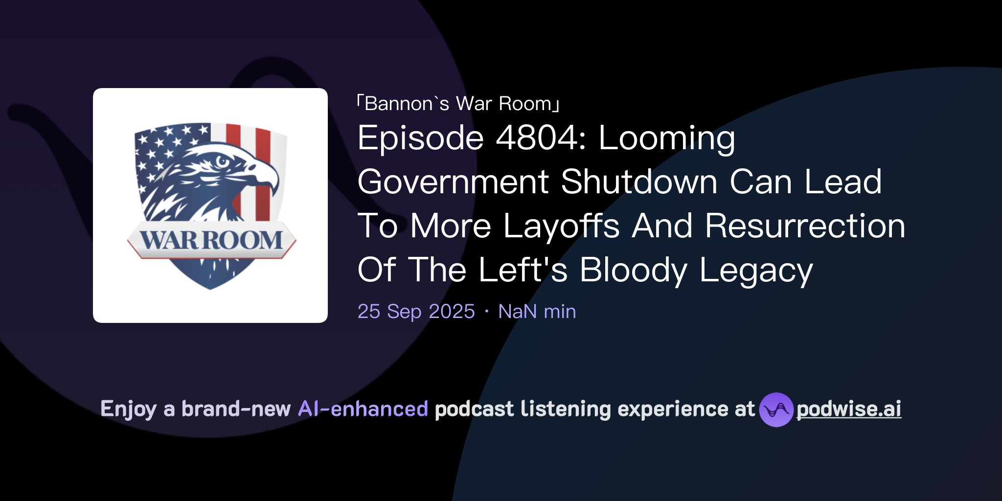 Episode 4804: Looming Government Shutdown Can Lead To More Layoffs And ...
