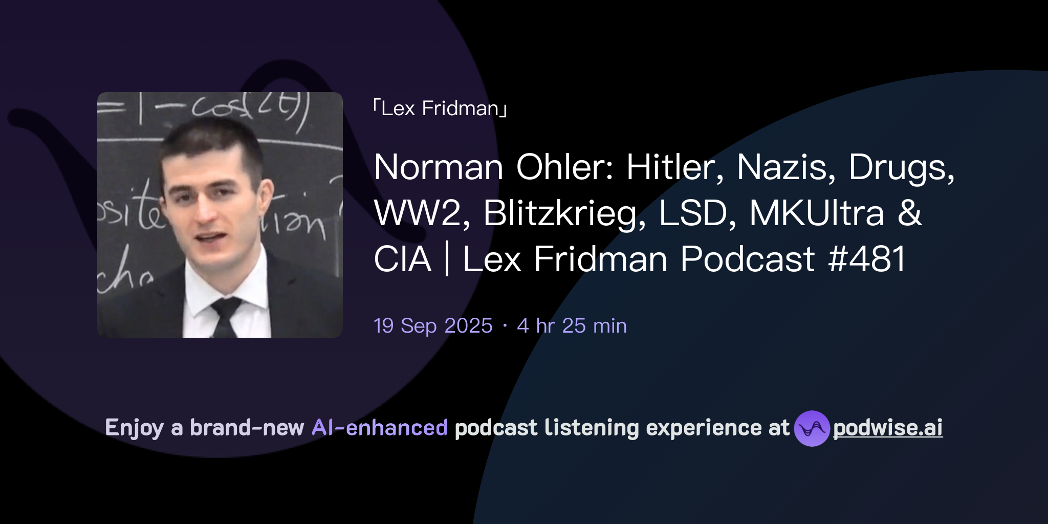 Norman Ohler: Hitler, Nazis, Drugs, WW2, Blitzkrieg, LSD, MKUltra & CIA ...