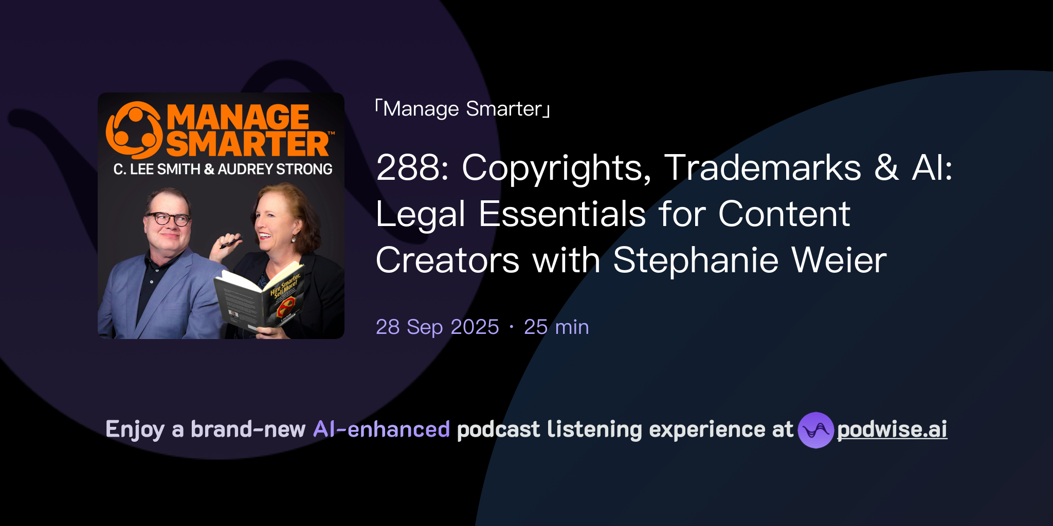288: Copyrights, Trademarks & AI: Legal Essentials for Content Creators ...