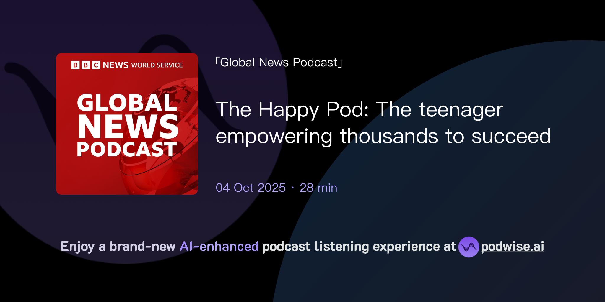 The Happy Pod: The teenager empowering thousands to succeed | Global ...