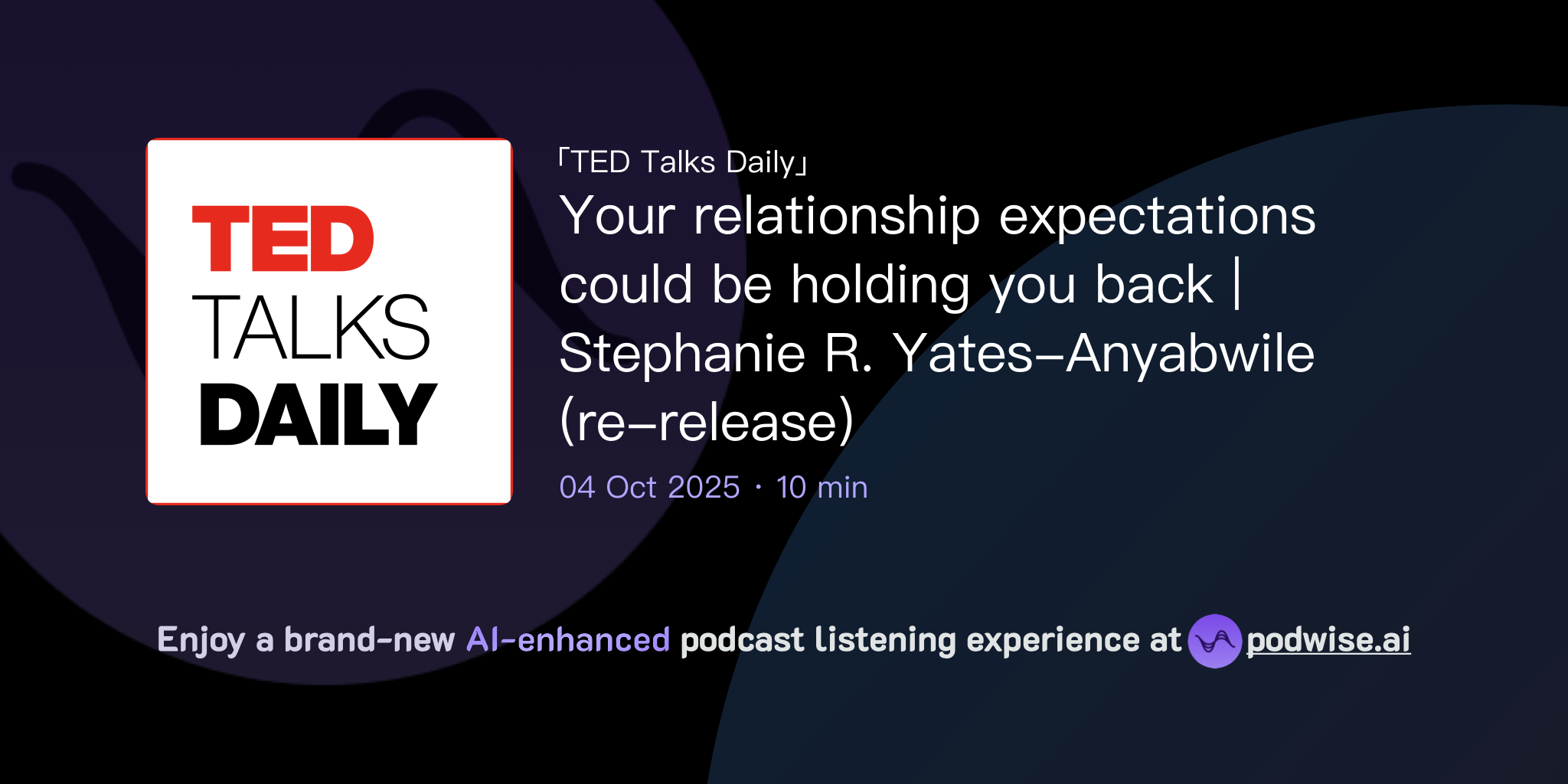 Your relationship expectations could be holding you back | Stephanie R ...