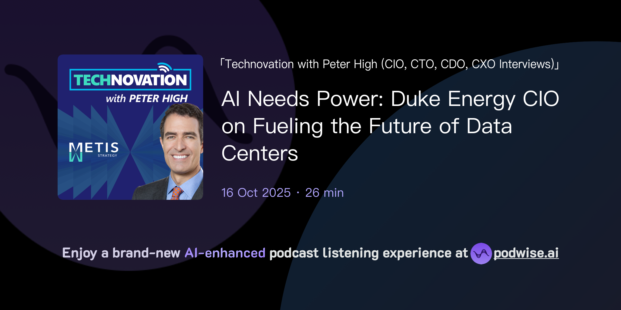 AI Needs Power: Duke Energy CIO on Fueling the Future of Data Centers ...