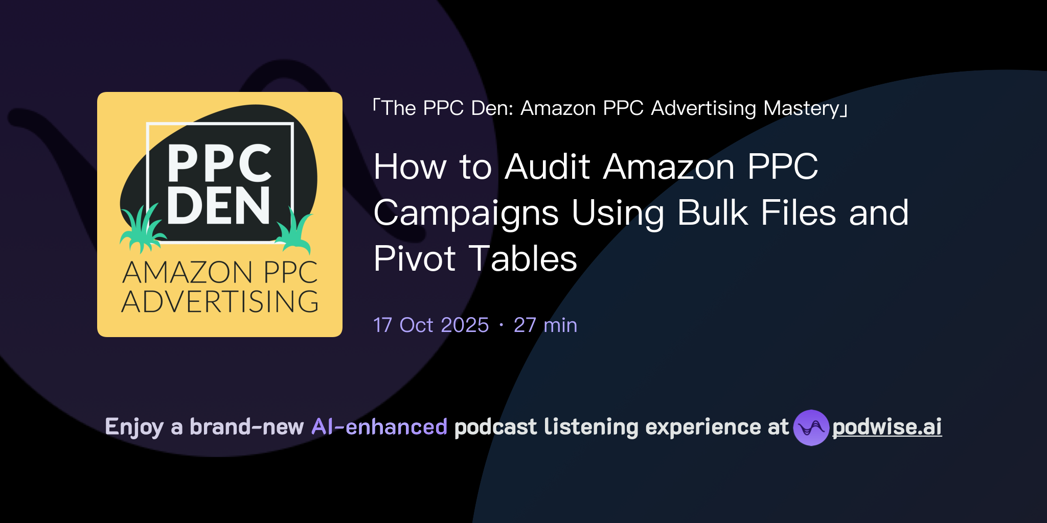 How to Audit Amazon PPC Campaigns Using Bulk Files and Pivot Tables ...