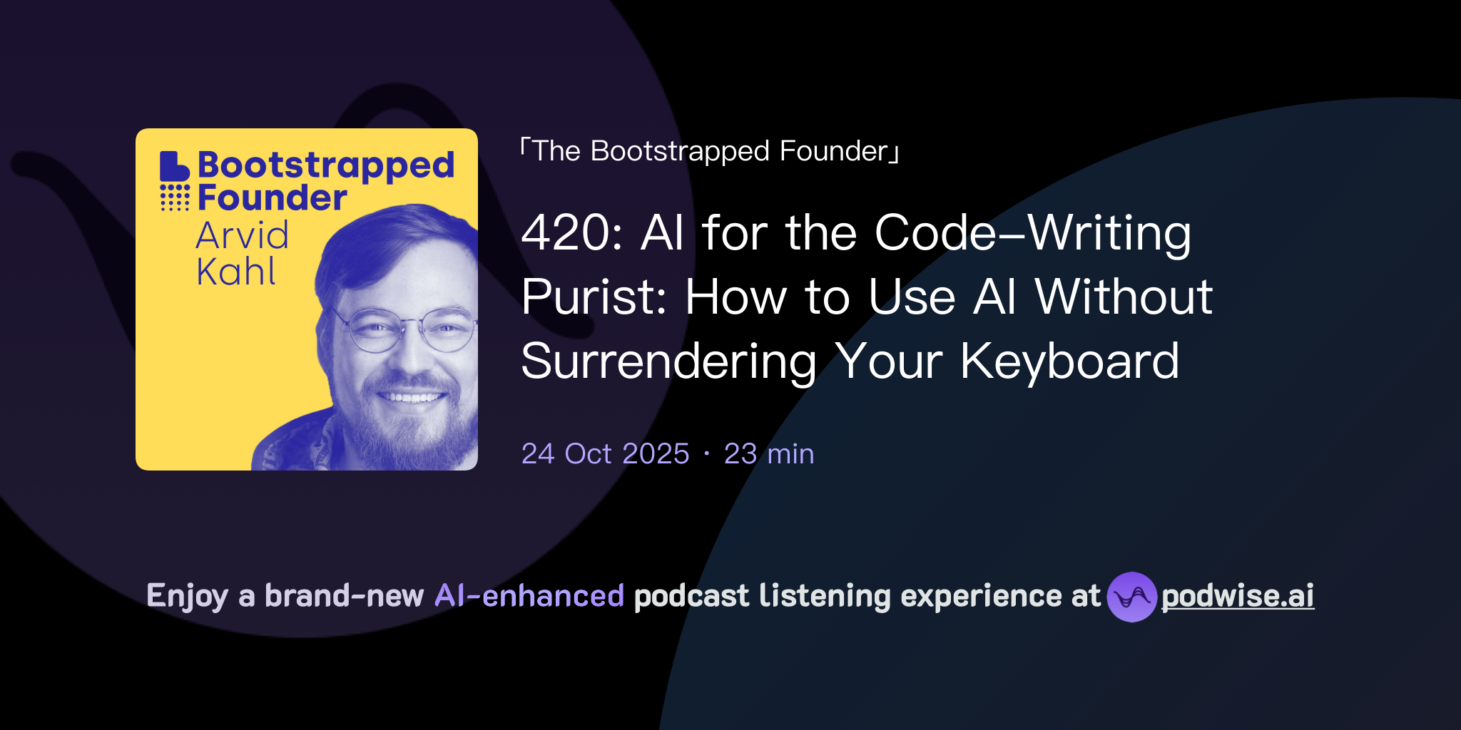 420: AI for the Code-Writing Purist: How to Use AI Without Surrendering ...
