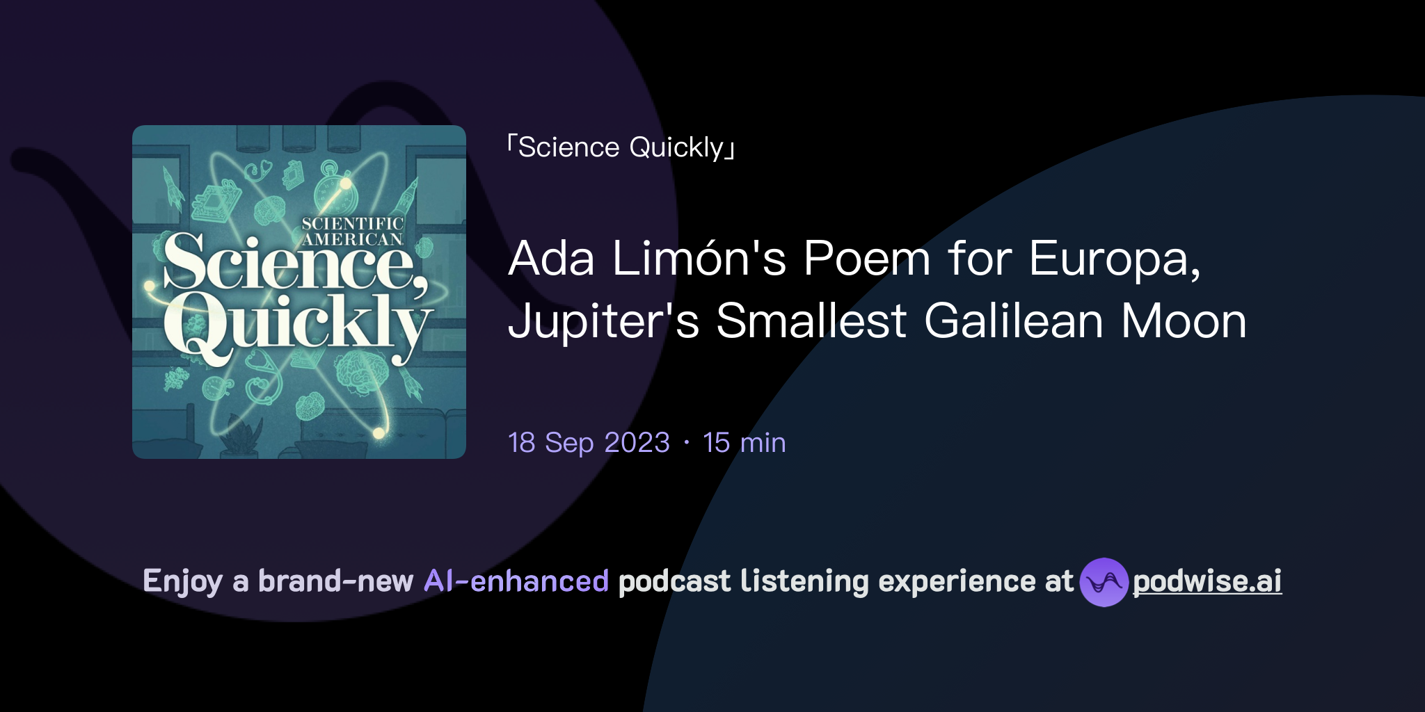 Ada Limón's Poem for Europa, Jupiter's Smallest Galilean Moon | Science ...