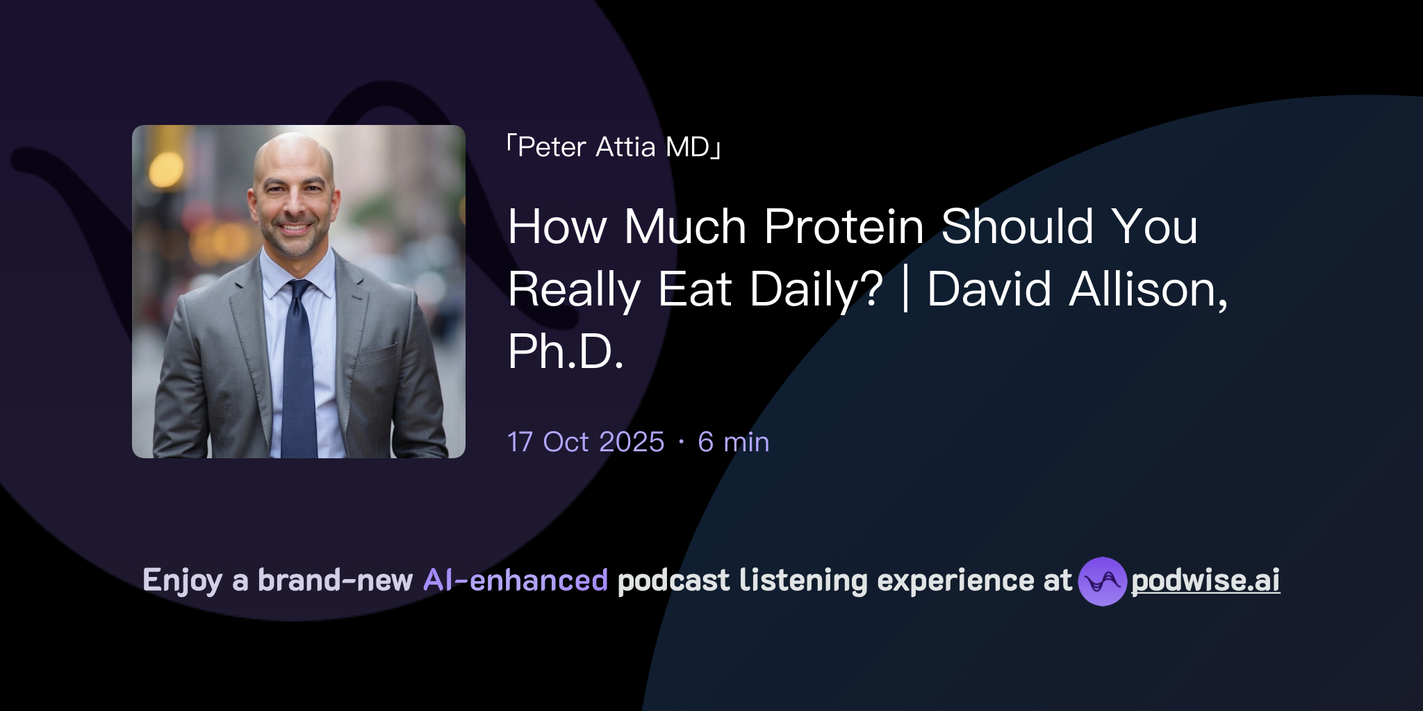 How Much Protein Should You Really Eat Daily? | David Allison, Ph.D ...