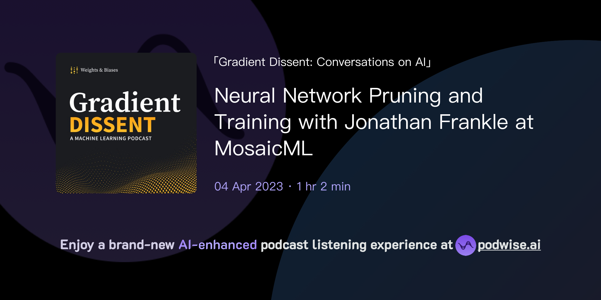 Neural Network Pruning and Training with Jonathan Frankle at MosaicML ...