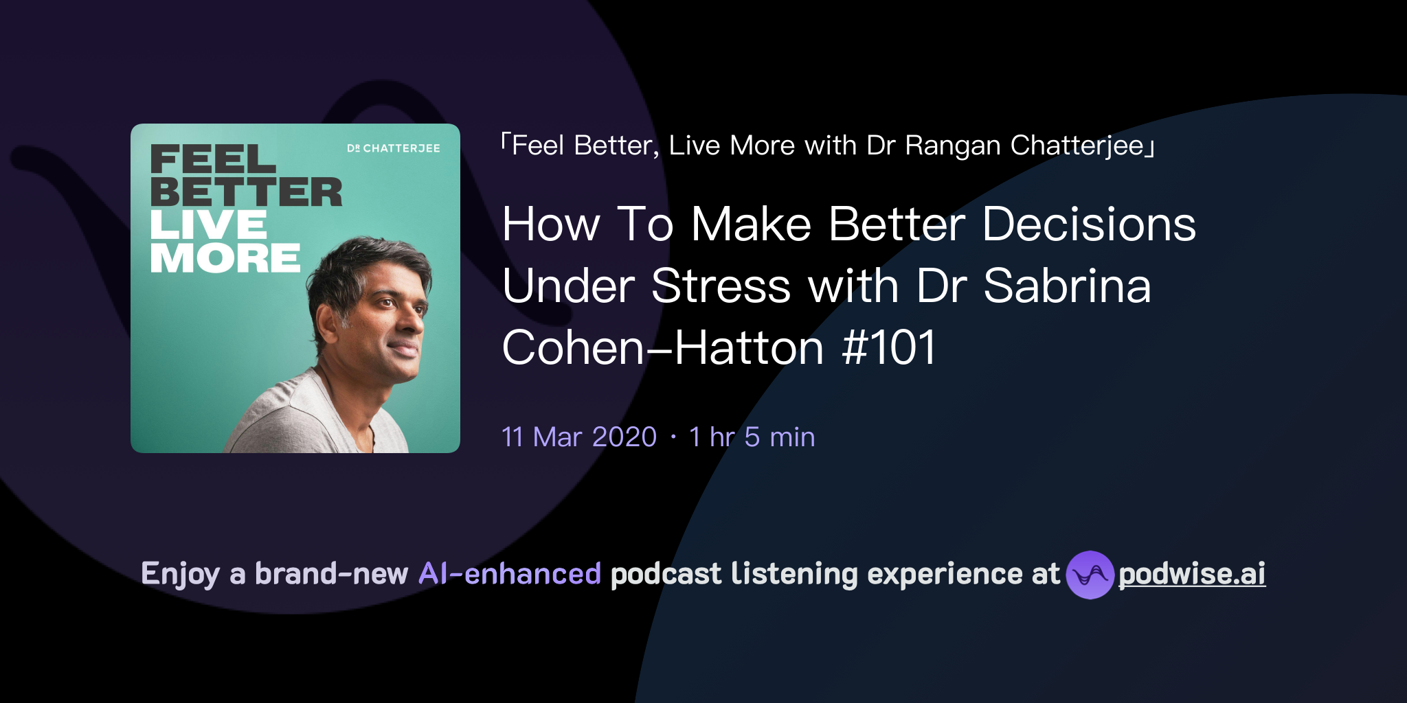 How To Make Better Decisions Under Stress with Dr Sabrina Cohen-Hatton ...