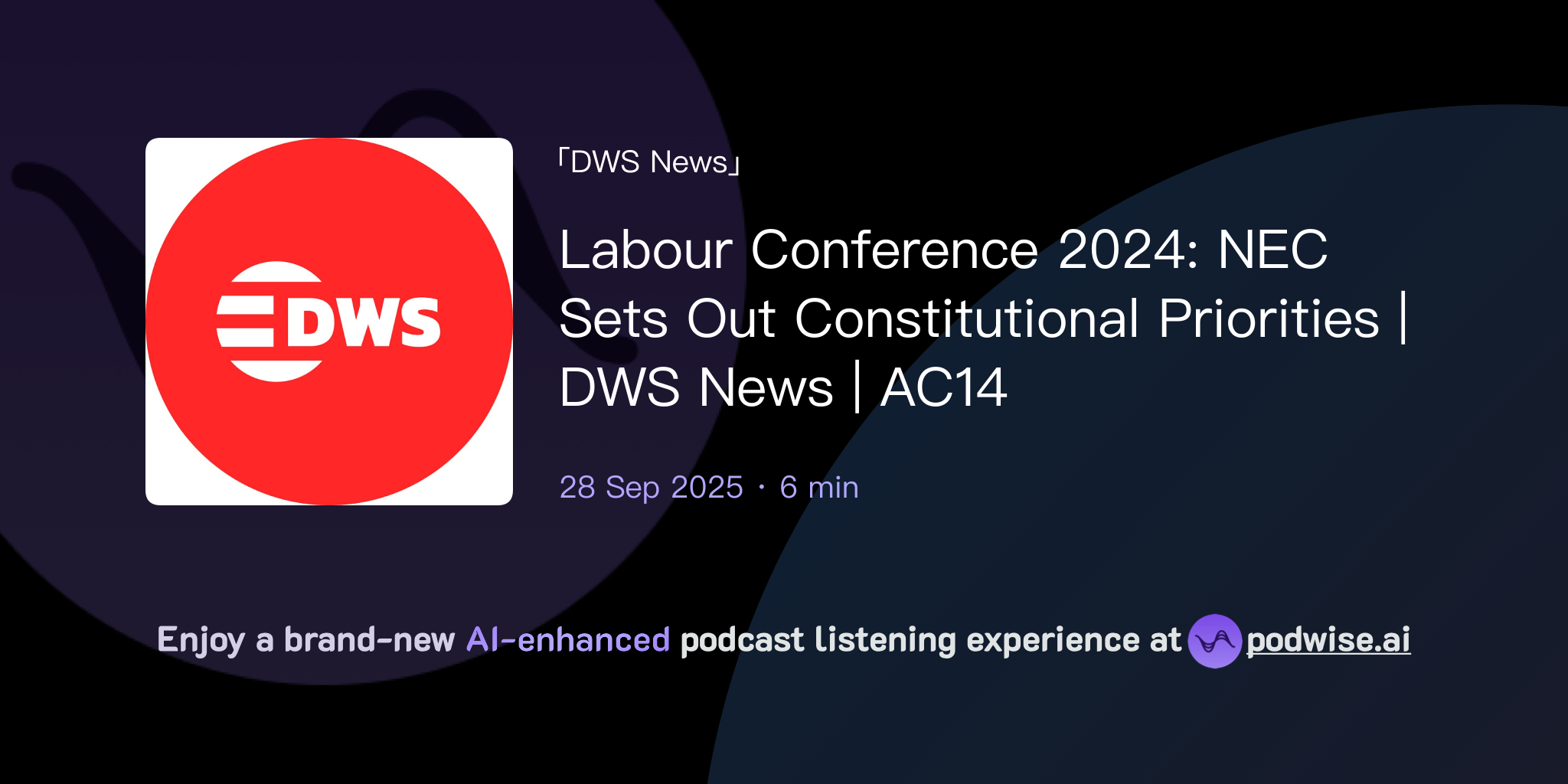Labour Conference 2024: NEC Sets Out Constitutional Priorities | DWS ...