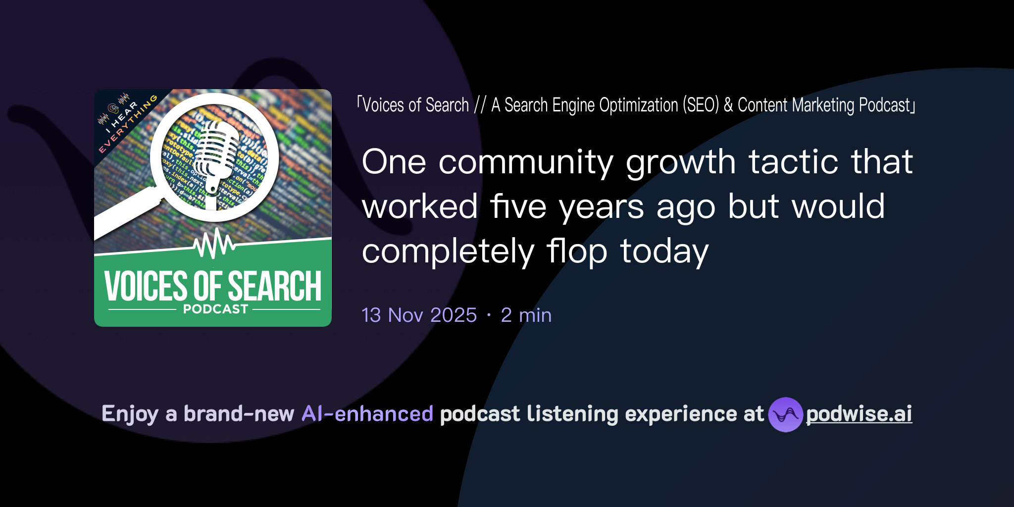 One community growth tactic that worked five years ago but would ...