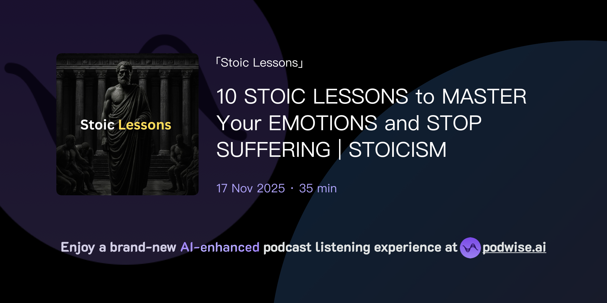 10 STOIC LESSONS to MASTER Your EMOTIONS and STOP SUFFERING | STOICISM ...