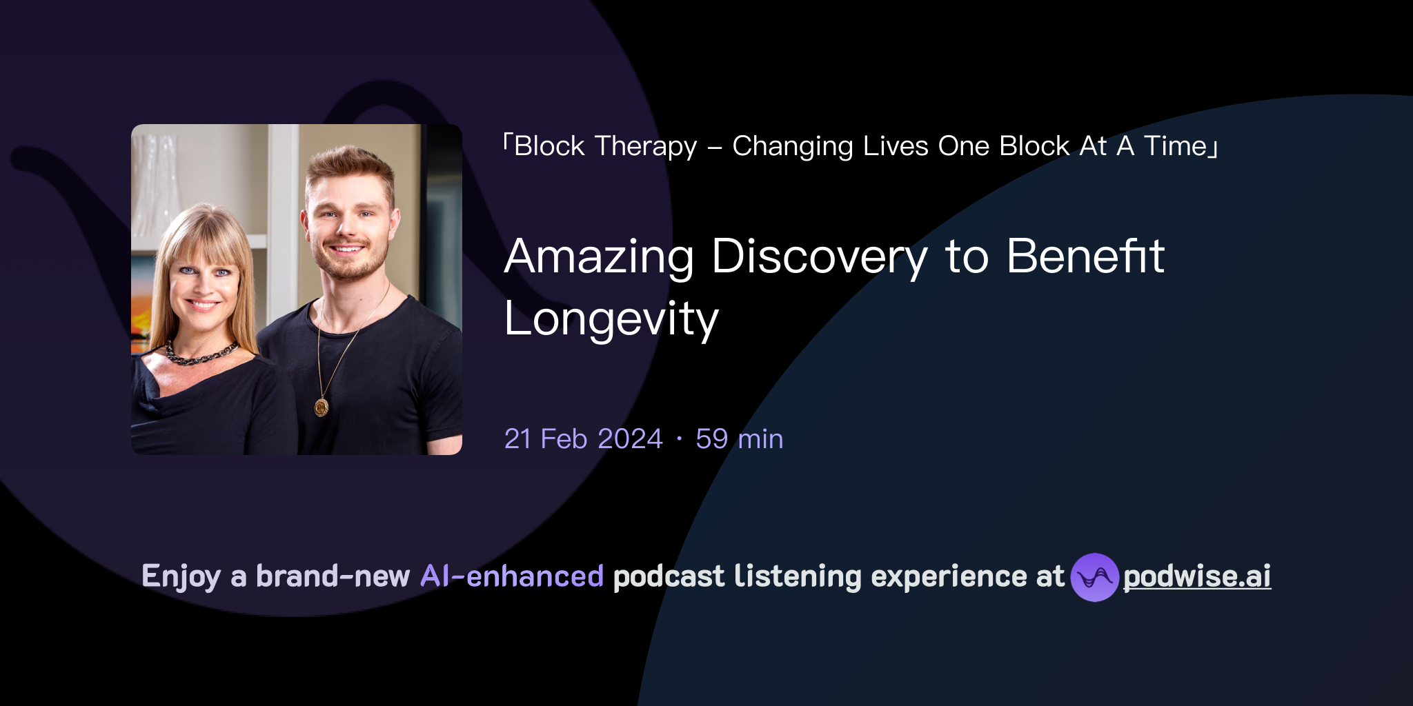 Amazing Discovery to Benefit Longevity | Block Therapy - Changing Lives ...