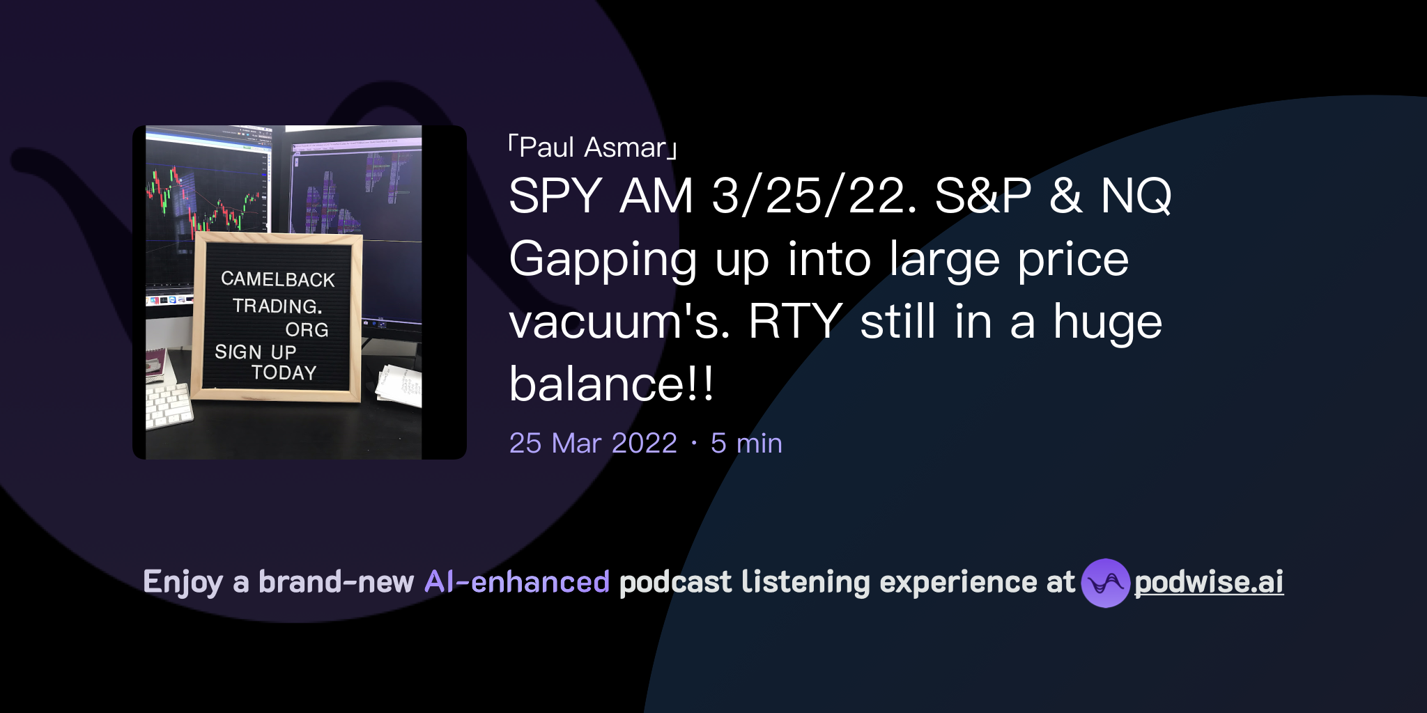 SPY AM 3/25/22. S&P & NQ Gapping up into large price vacuum's. RTY ...