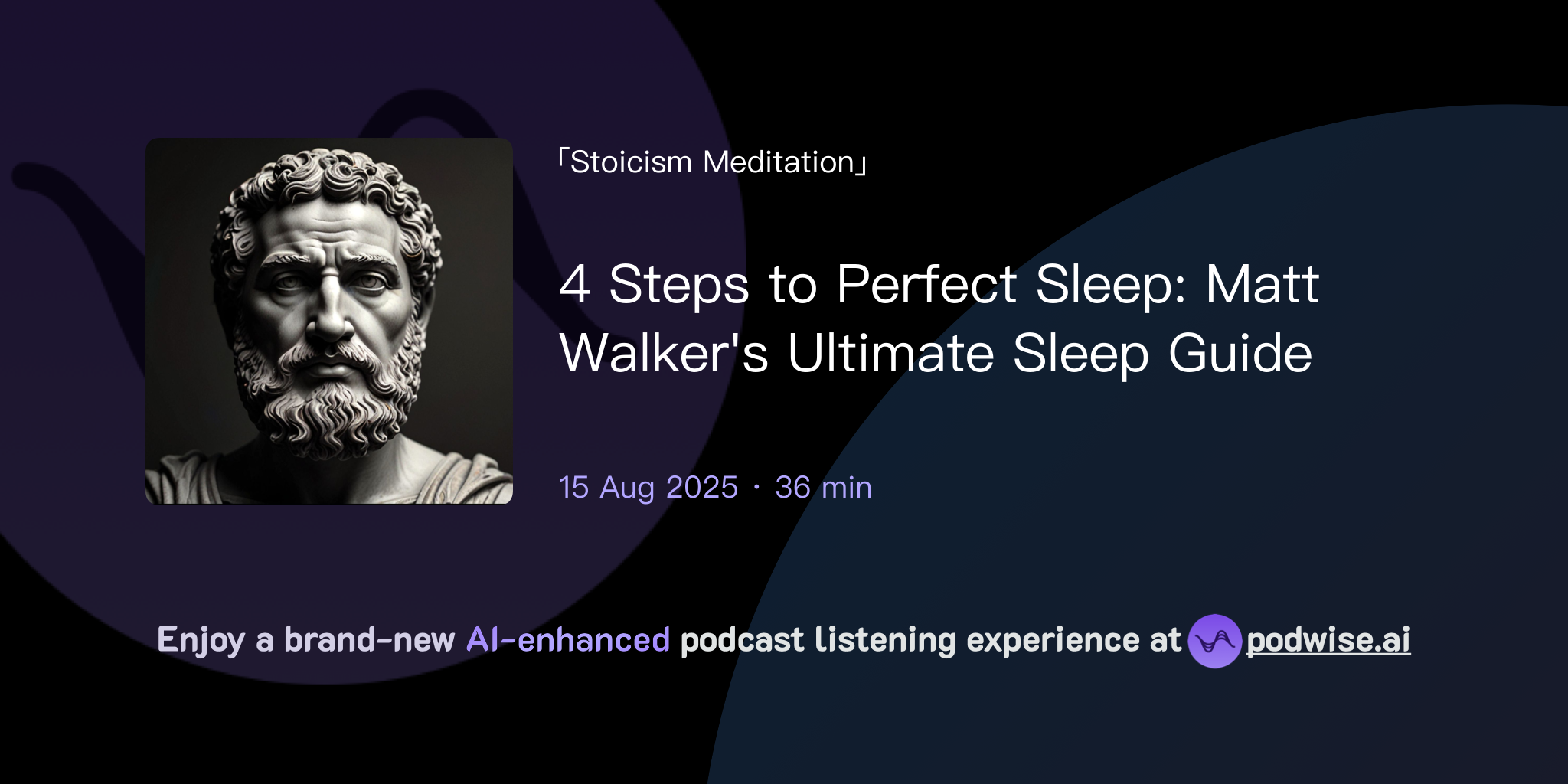 4 Steps to Perfect Sleep: Matt Walker's Ultimate Sleep Guide | Stoicism ...