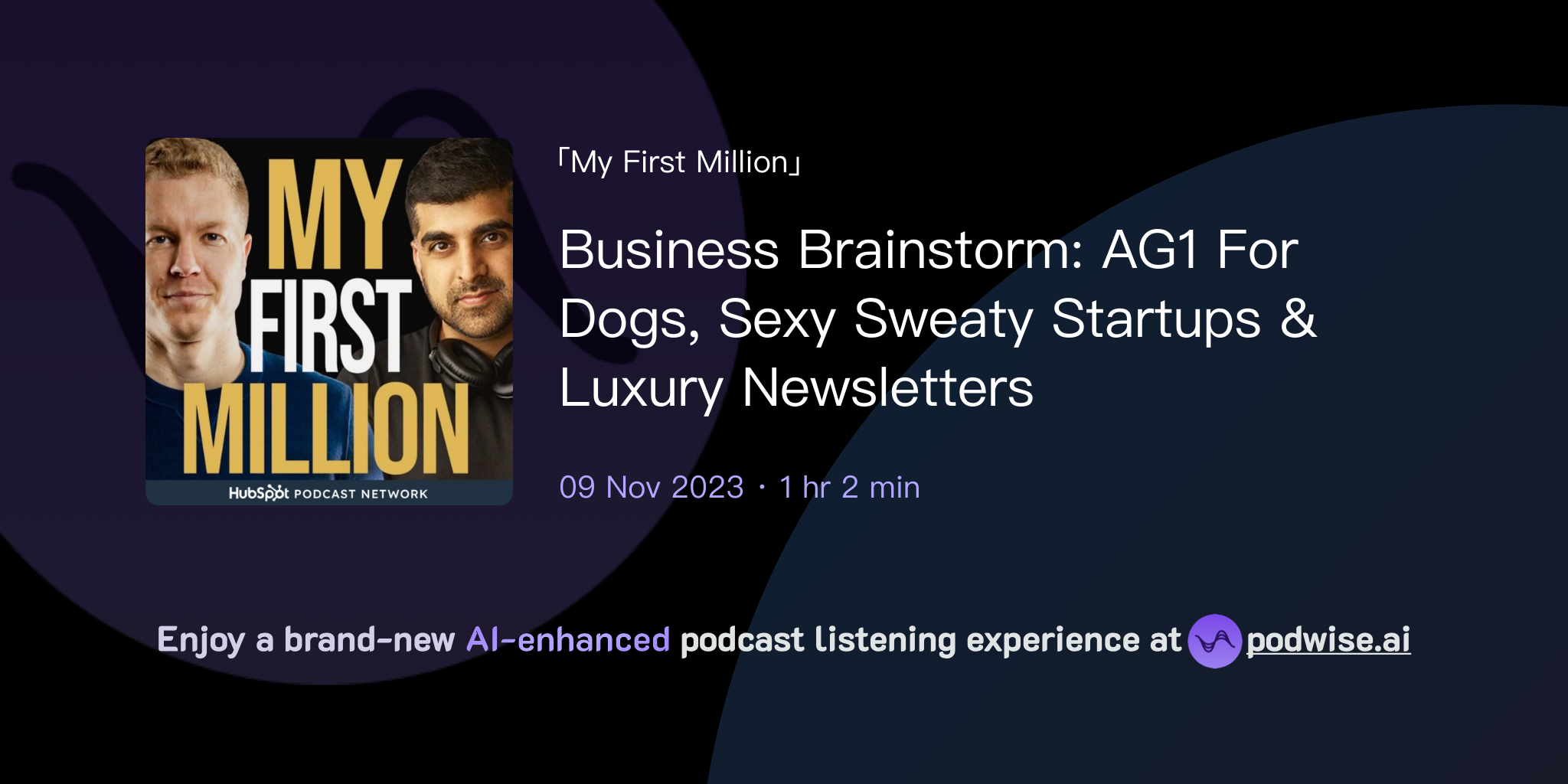 Business Brainstorm: AG1 For Dogs, Sexy Sweaty Startups & Luxury ...