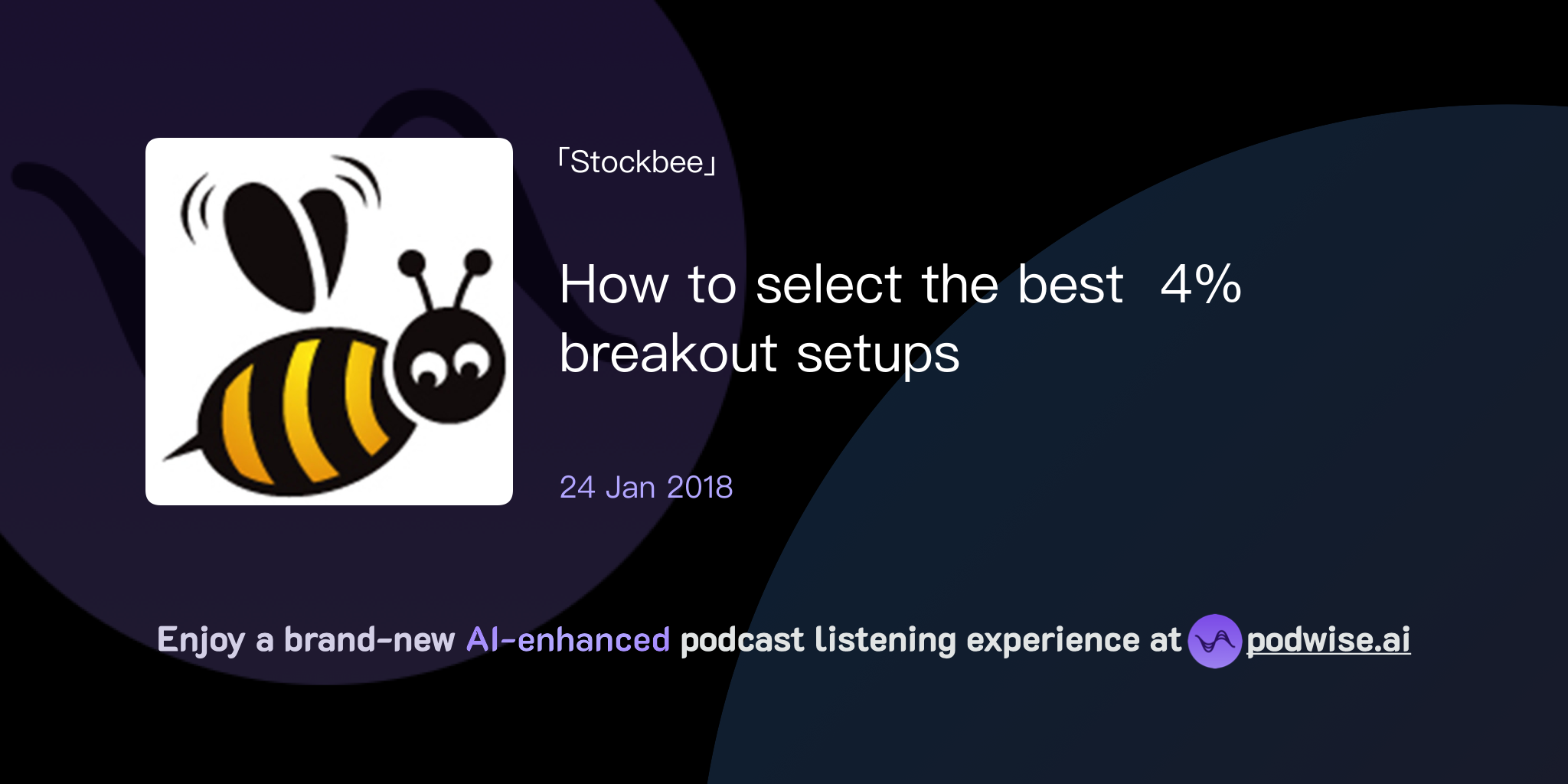 How to select the best 4% breakout setups | Stockbee | Podwise