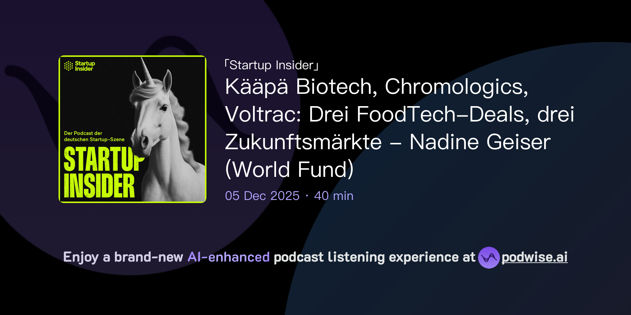 Kääpä Biotech, Chromologics, Voltrac: Drei FoodTech-Deals, drei ...