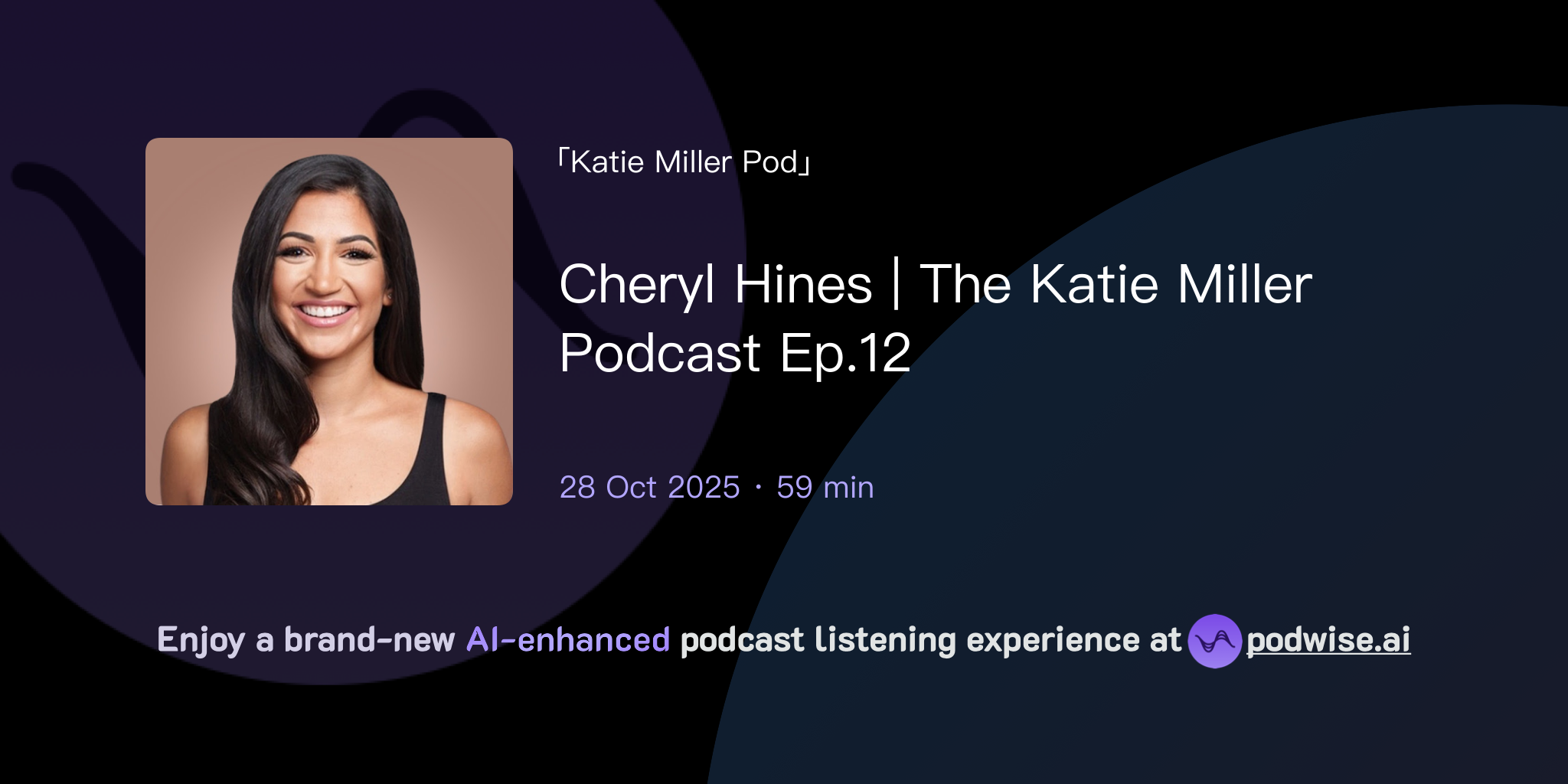 Cheryl Hines | The Katie Miller Podcast Ep.12 | Katie Miller Pod | Podwise
