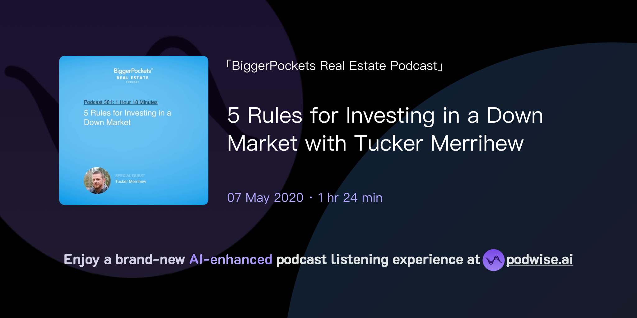 5 Rules for Investing in a Down Market with Tucker Merrihew ...