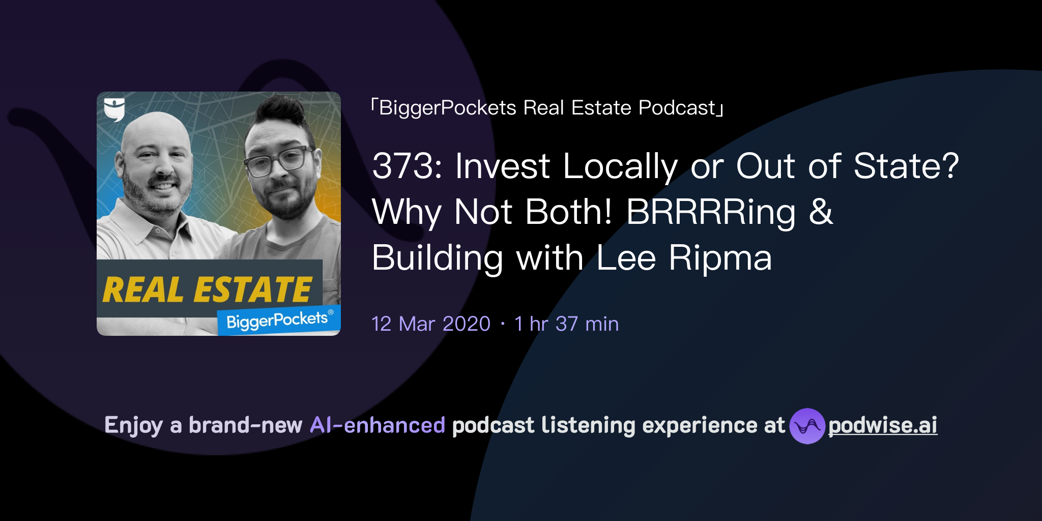 373: Invest Locally or Out of State? Why Not Both! BRRRRing & Building ...