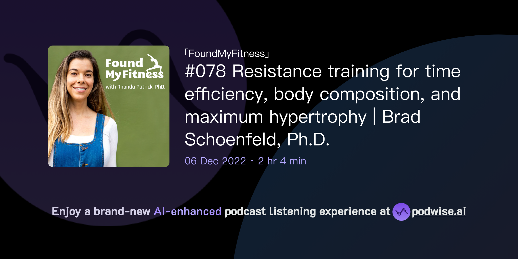 #078 Resistance training for time efficiency, body composition, and maximum hypertrophy | Brad ...