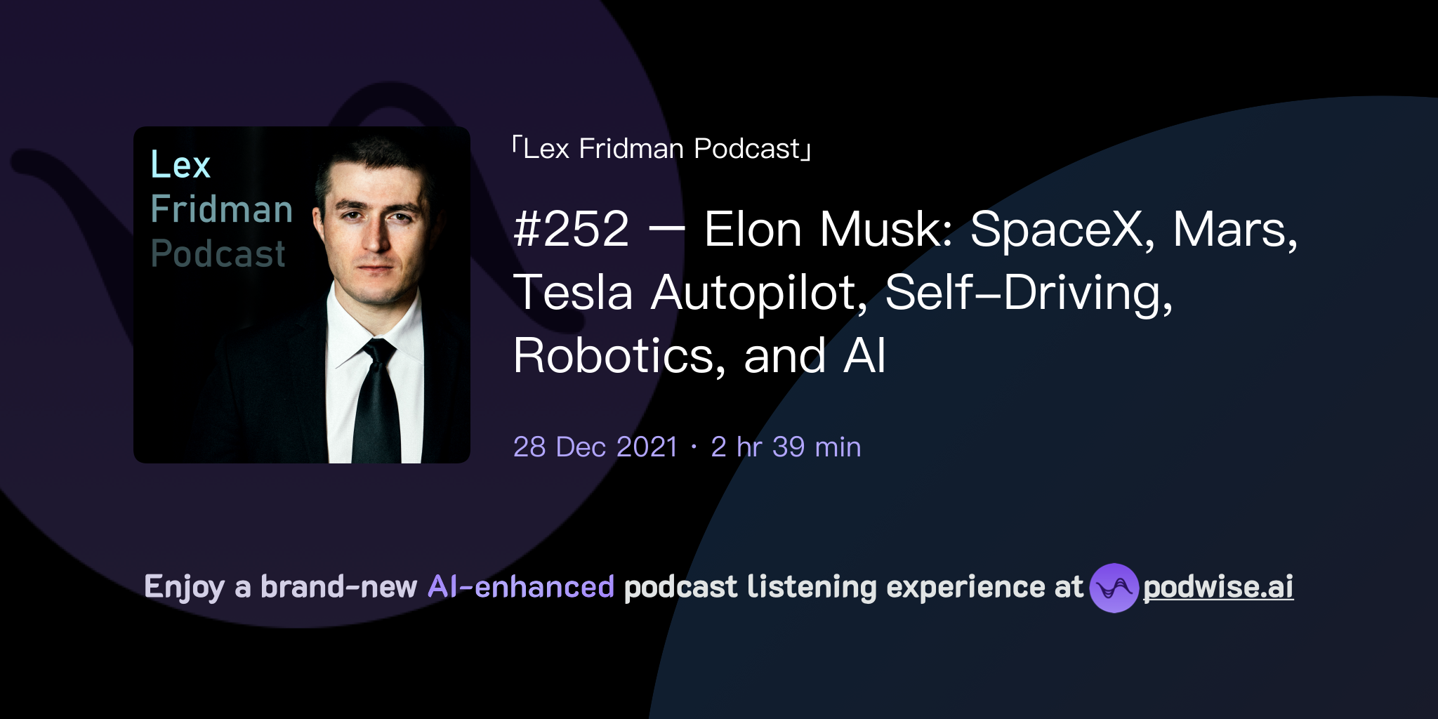 #252 – Elon Musk: SpaceX, Mars, Tesla Autopilot, Self-Driving, Robotics ...