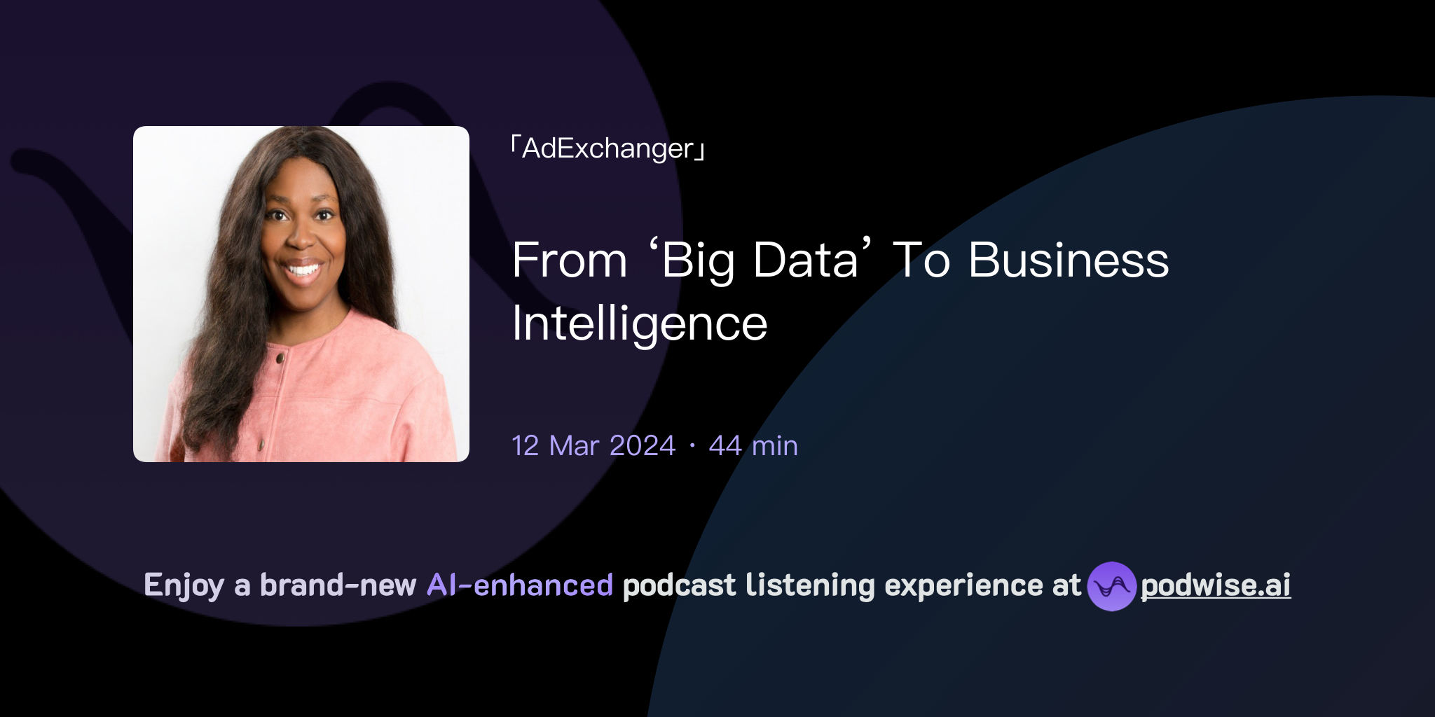 From ‘Big Data’ To Business Intelligence | AdExchanger | Podwise
