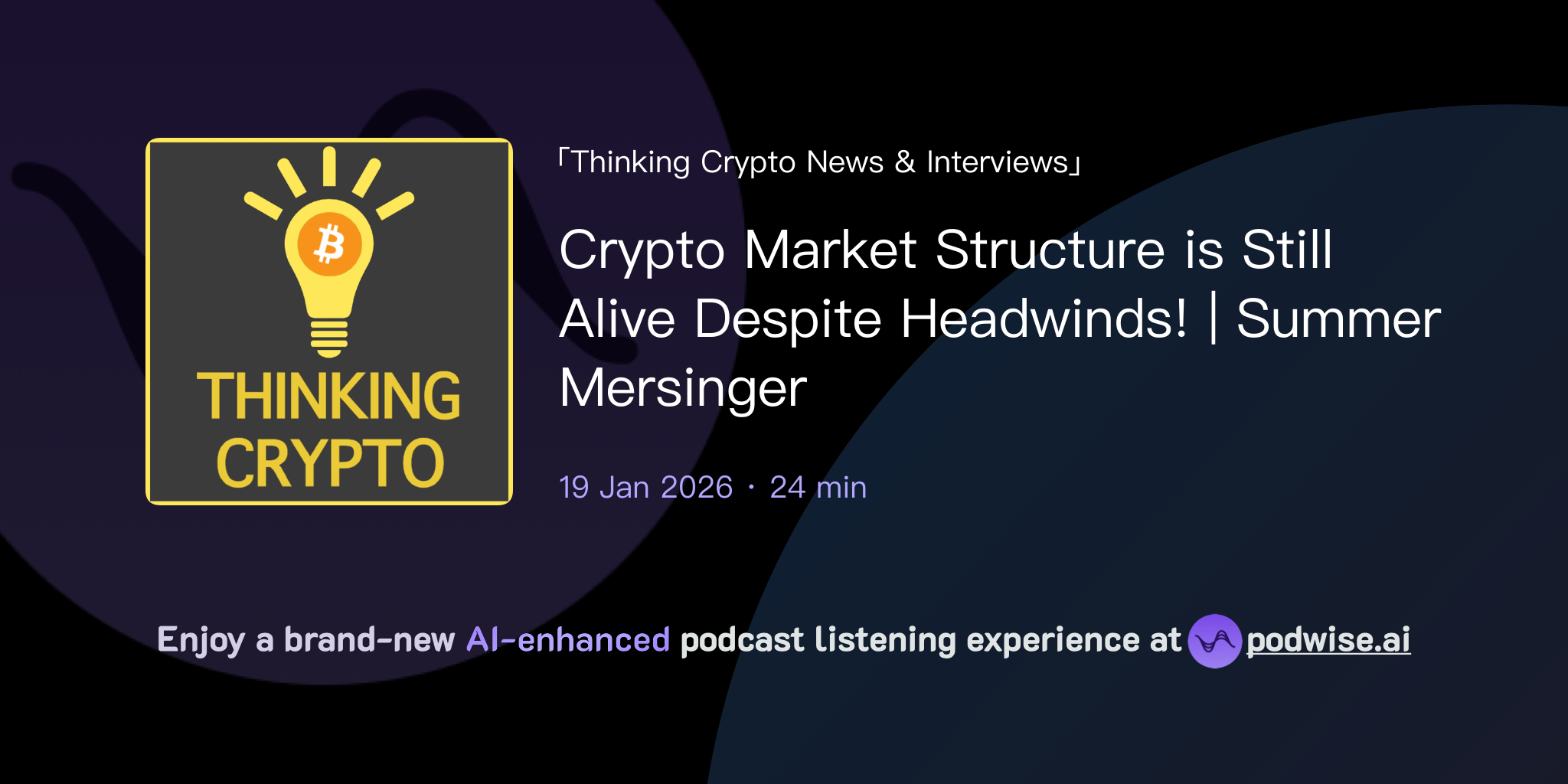 Crypto Market Structure is Still Alive Despite Headwinds! | Summer ...